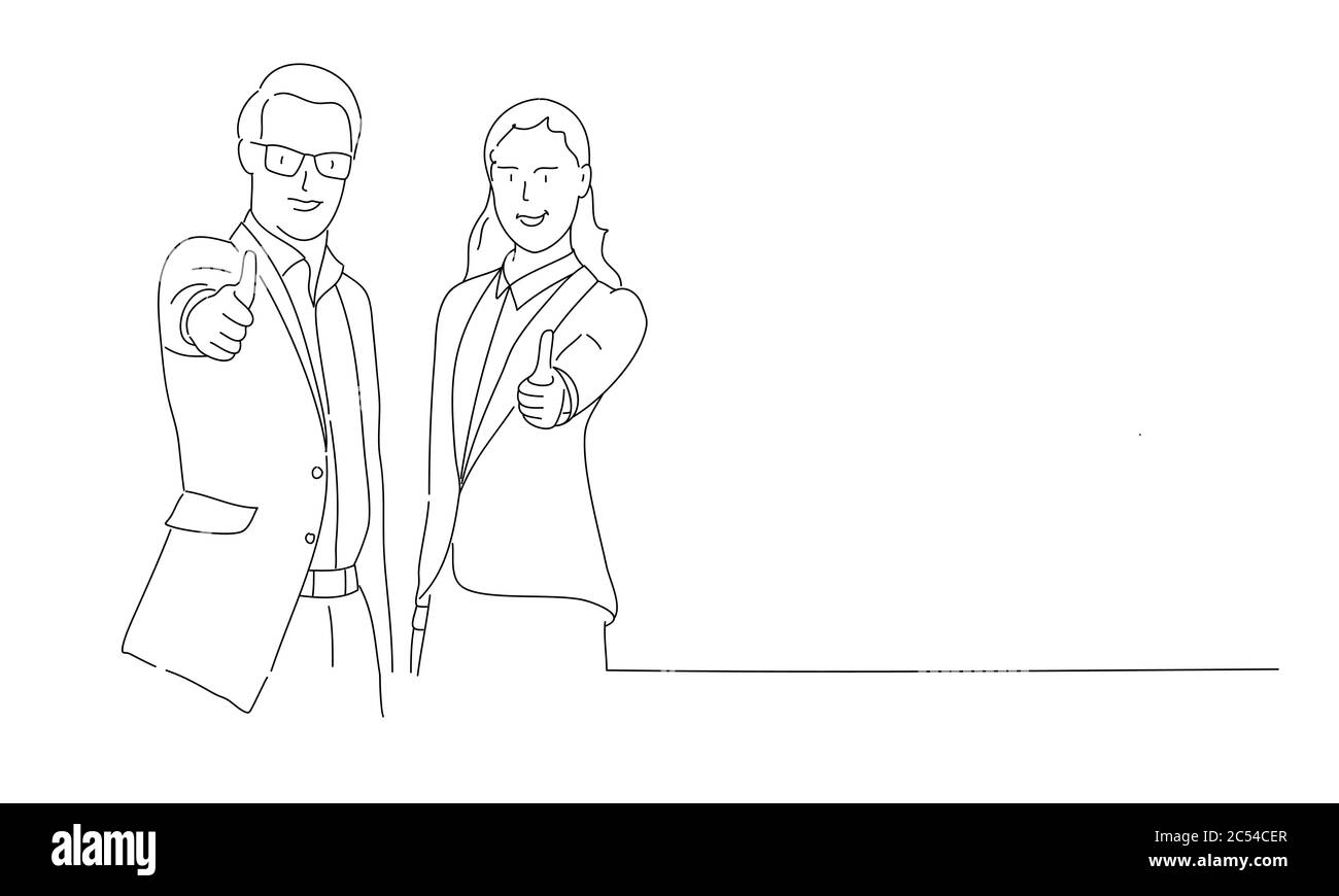 One line drawing couple Banque de photographies et d’images à haute ...