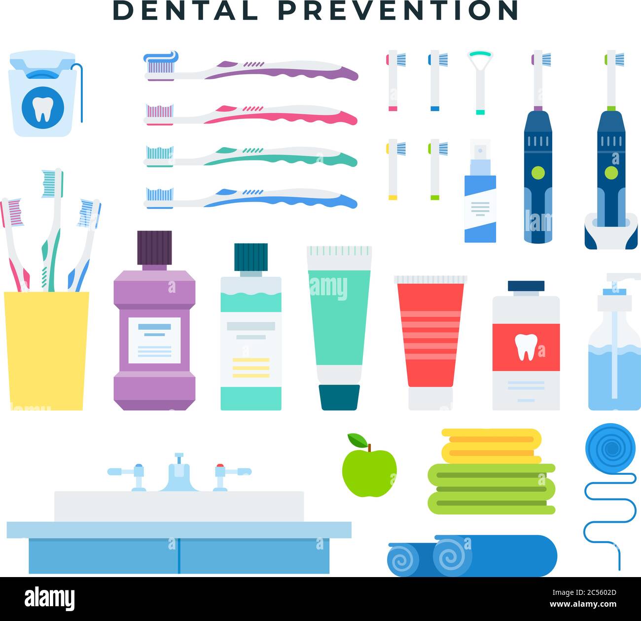 Outils de nettoyage dentaire pour l'hygiène bucco-dentaire préventive ...