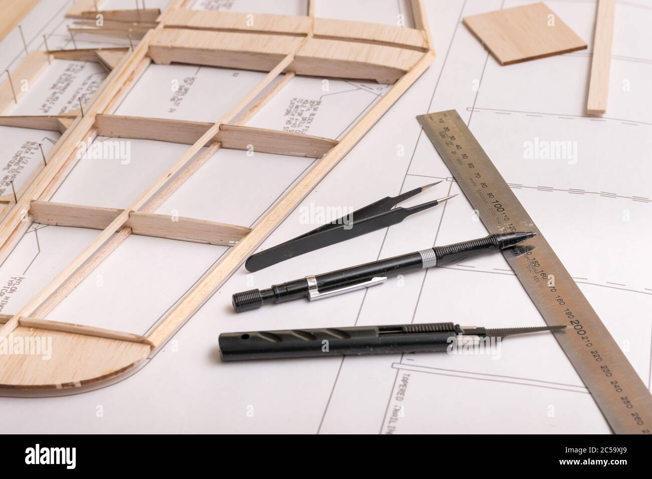 Model plane construction Banque de photographies et d’images à haute ...
