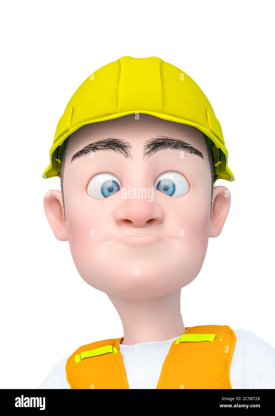 Constructor Man Cartoon Banque d'image et photos - Alamy