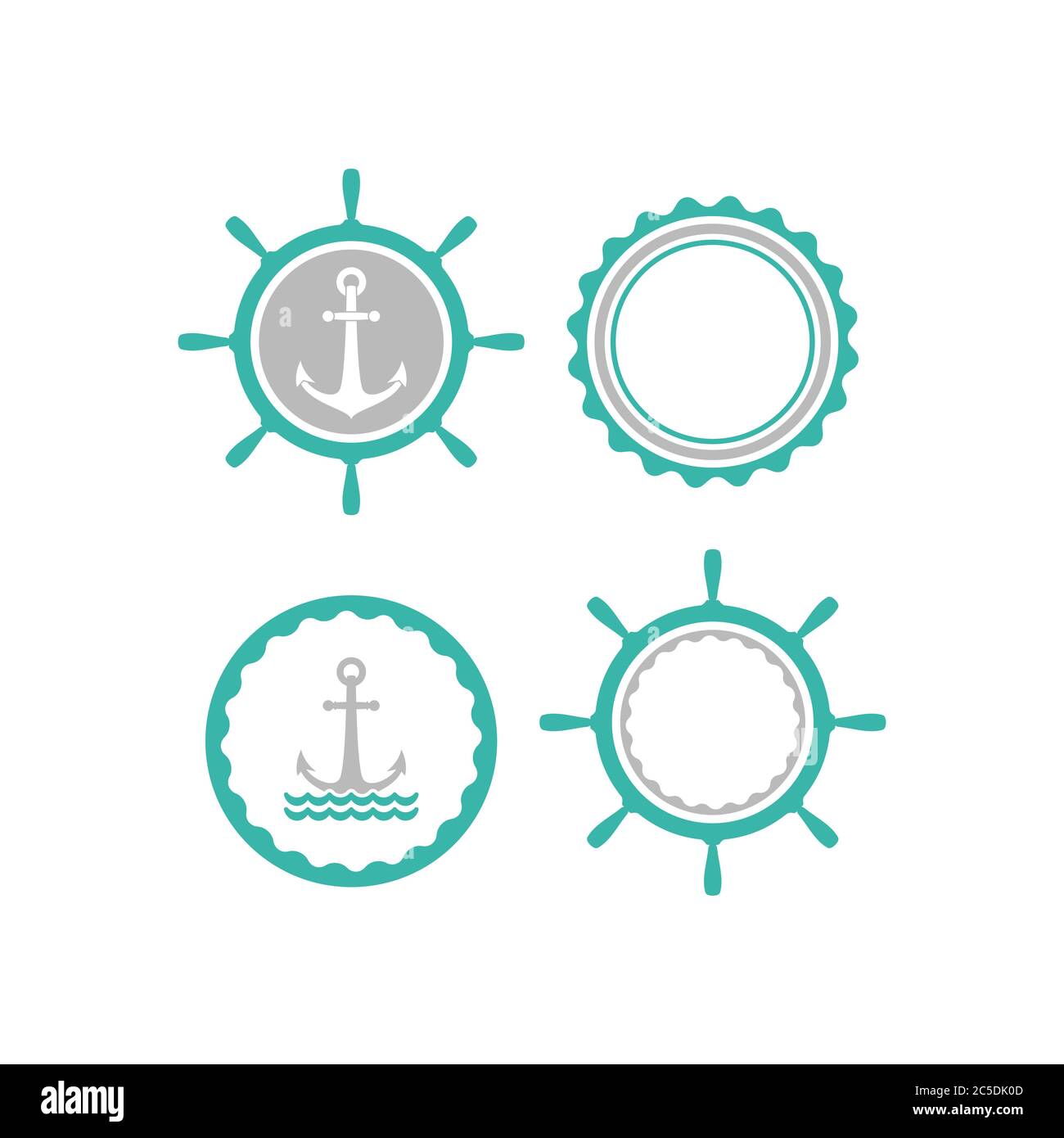 Vieux quai et bateau Banque d'images vectorielles - Alamy