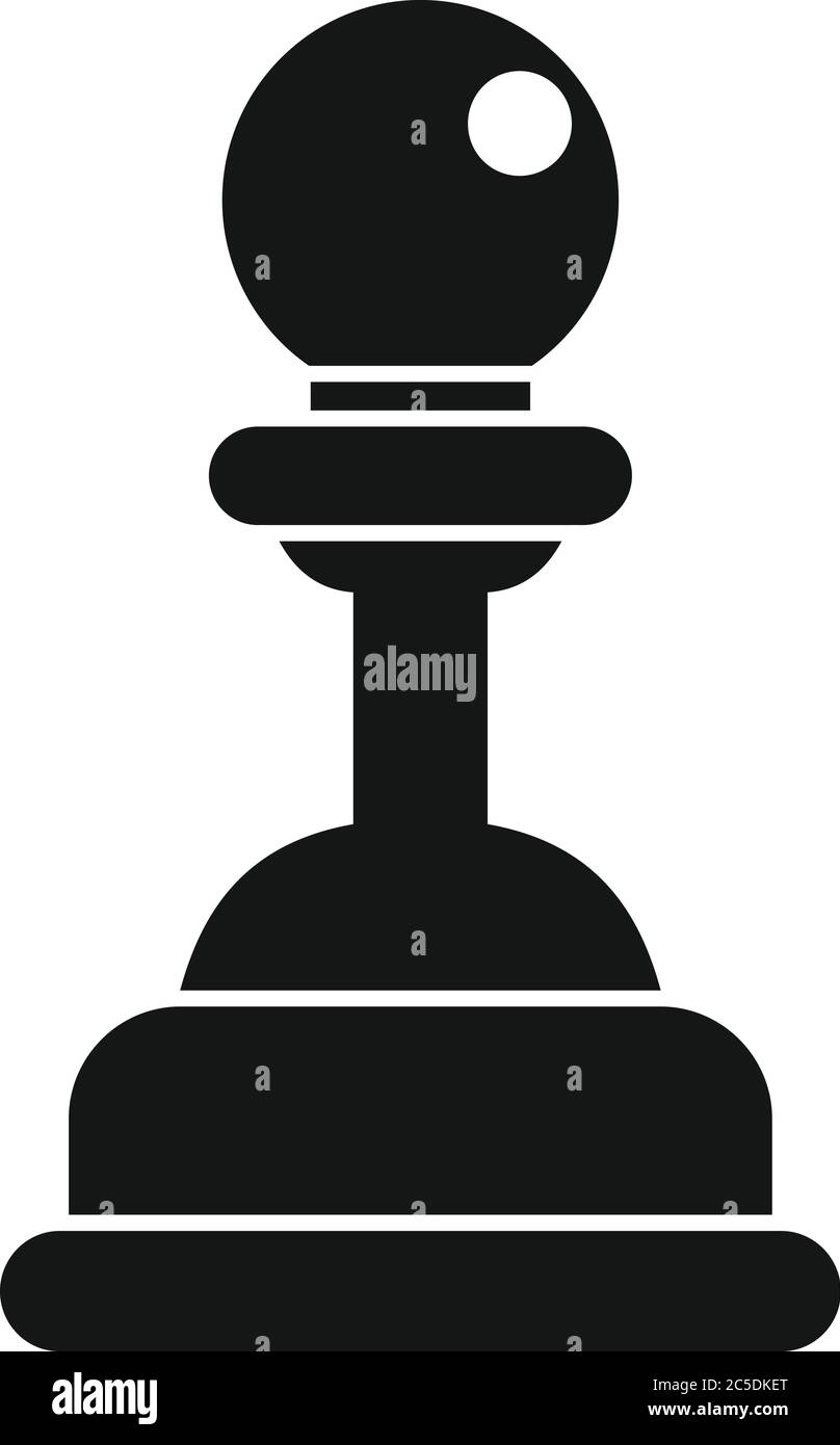 Icône de pion de jeu vidéo. Illustration simple de l'icône de vecteur ...