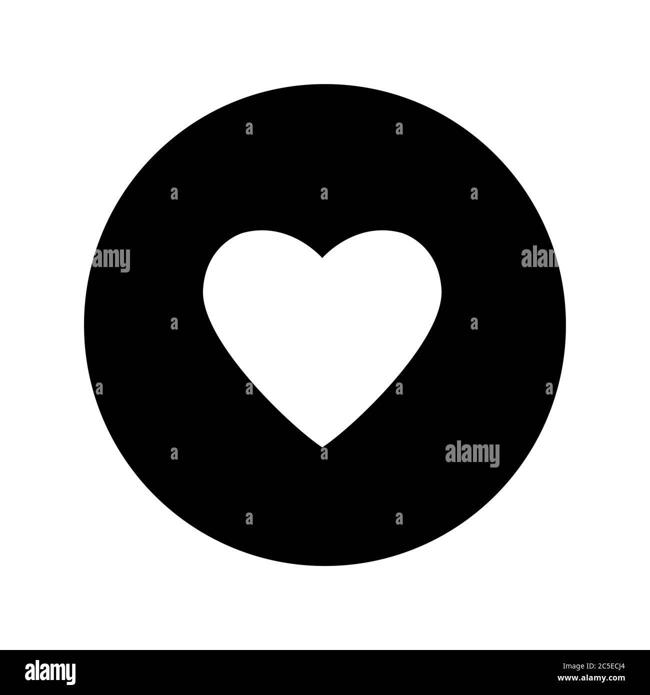 Icône cœur vectoriel. Logo. Pictogramme. Vecteur de bouton Image ...
