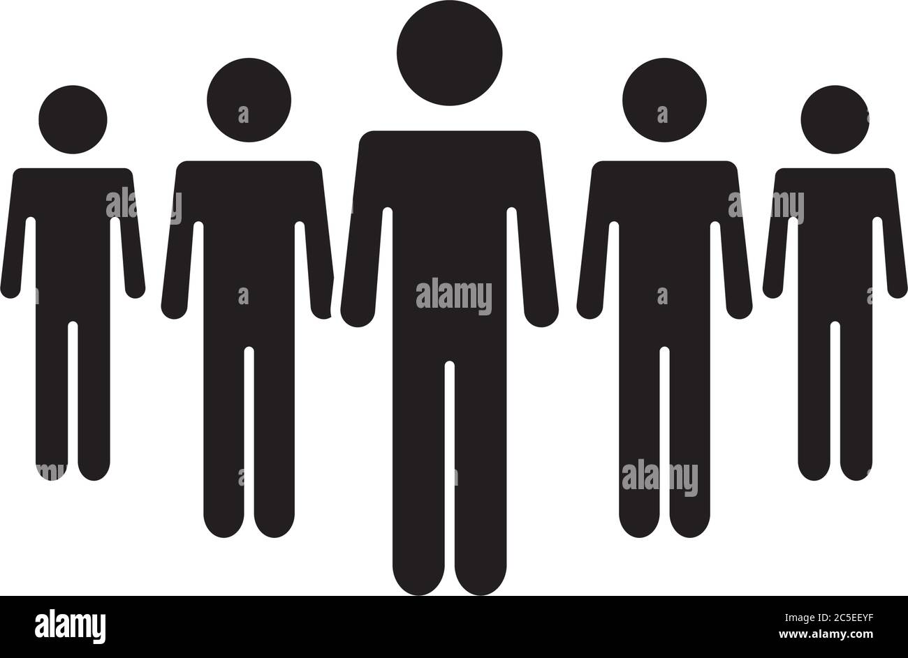 pictogramme homme icône sur fond blanc, style silhouette, illustration ...