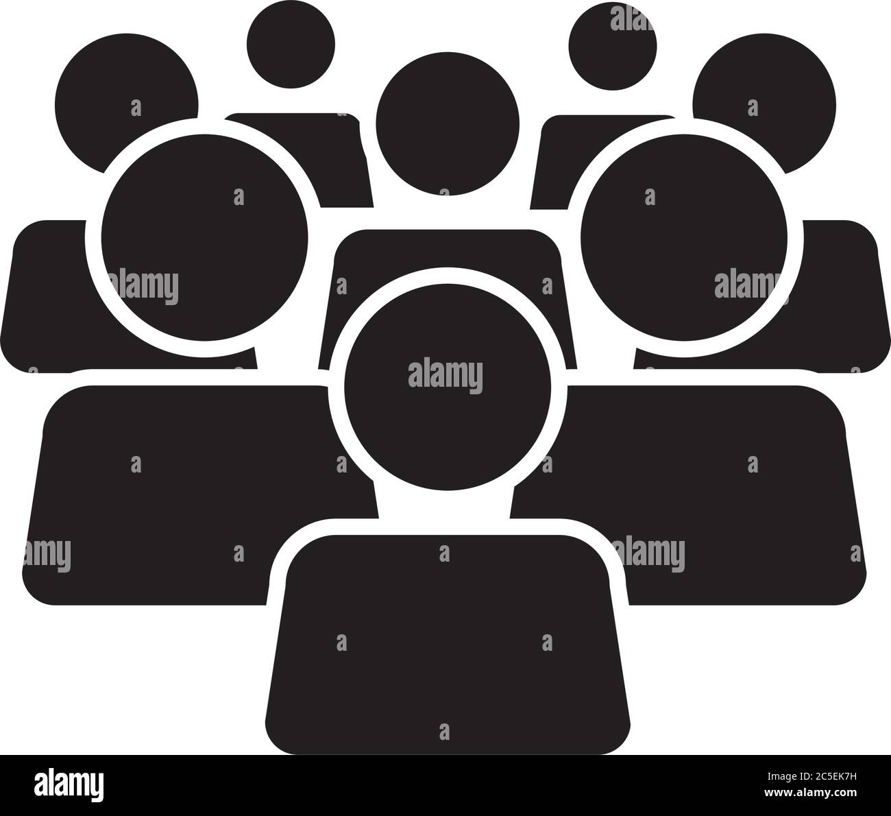 groupe de pictogrammes homme icône sur fond blanc, style de silhouette ...