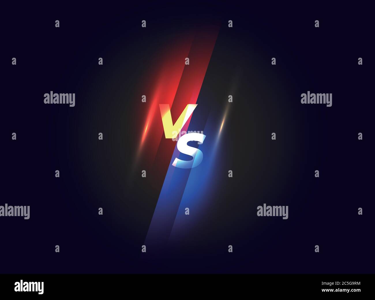 VS versus symbole de confrontation ou d'opposition dessin concept ...