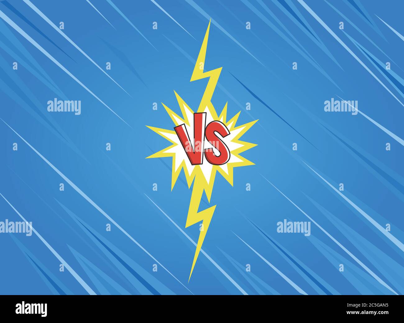 VS versus symbole de confrontation ou d'opposition dessin concept ...