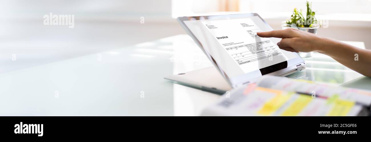 Logiciel de facture et de relevé électronique numérique en ligne Photo ...