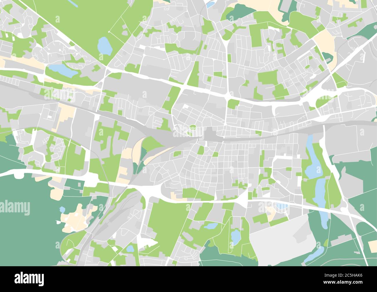 Plan de katowice Banque d'images vectorielles - Alamy