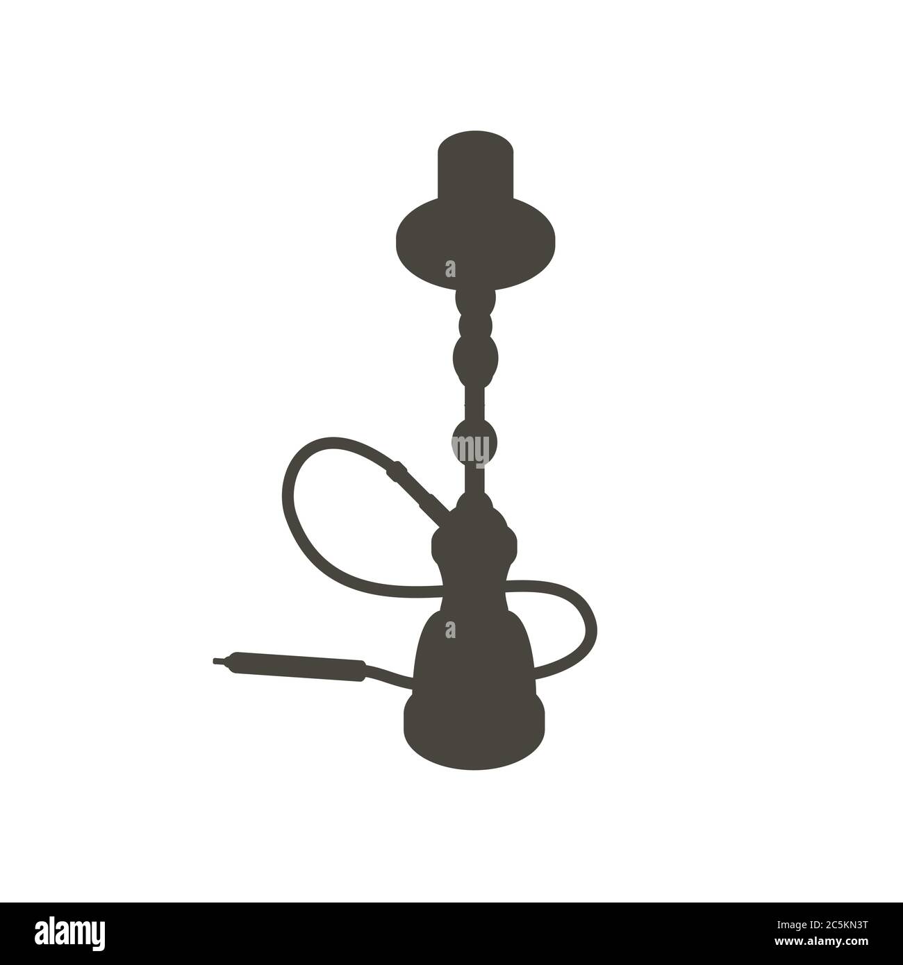 Icône de narguilé sur fond blanc. Illustration vectorielle de style ...