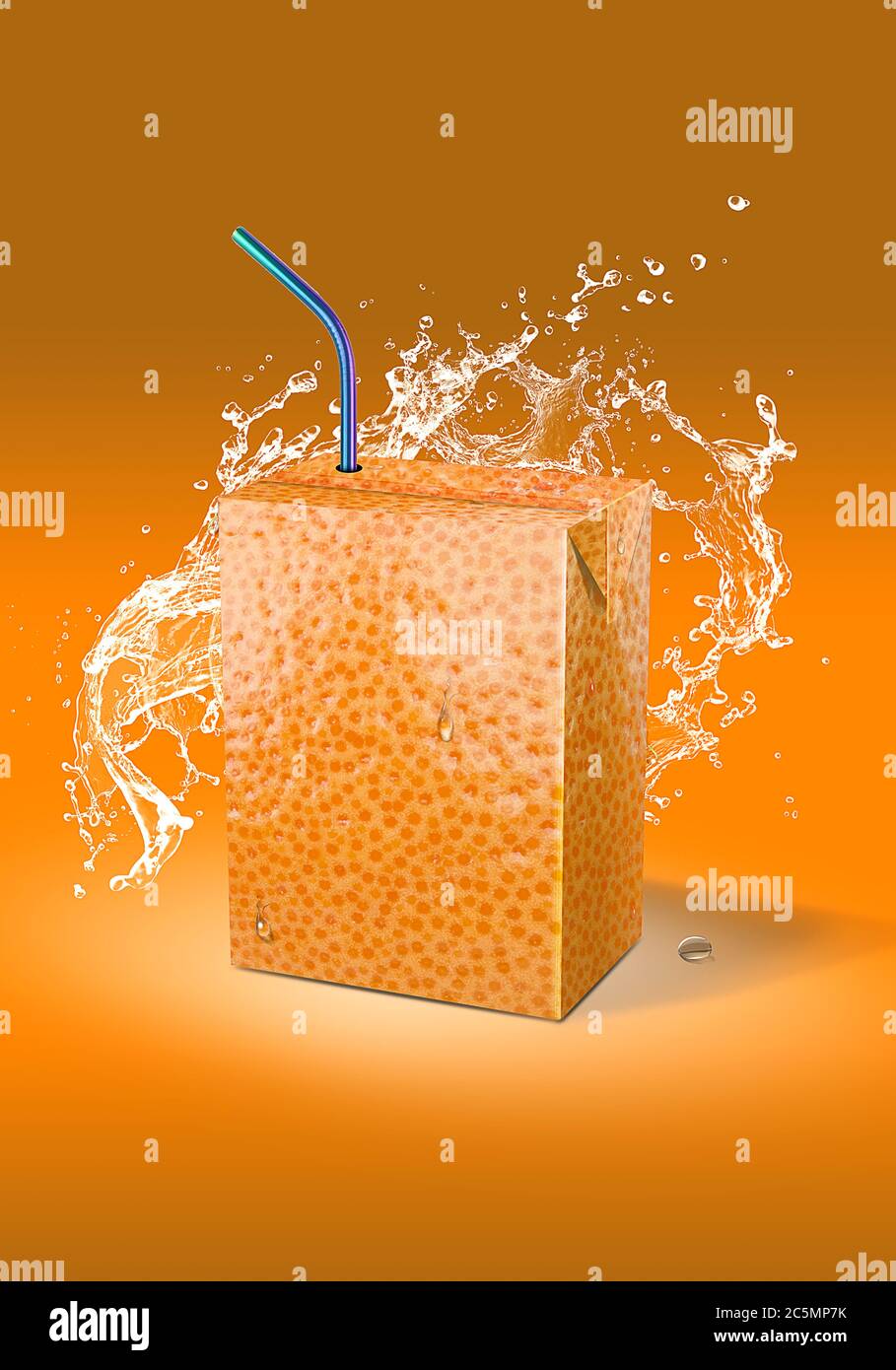 Jus d'orange en brique Banque de photographies et d’images à haute ...