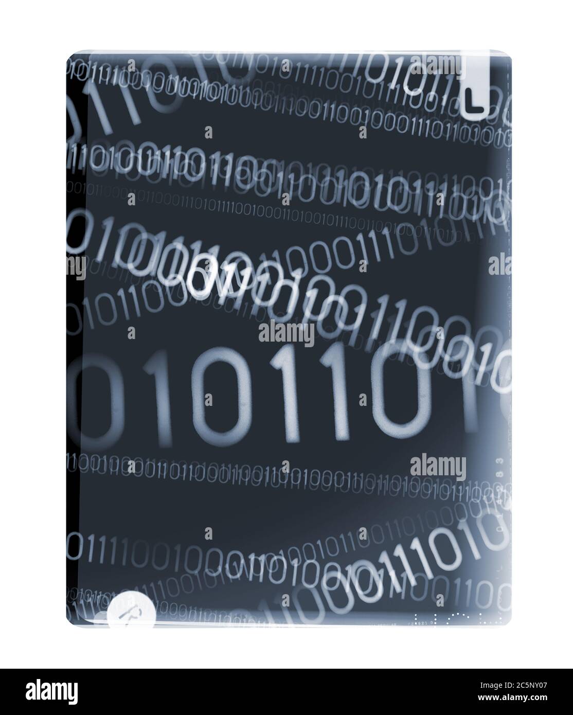 Film radiographique avec chiffres binaires Banque de photographies et d ...