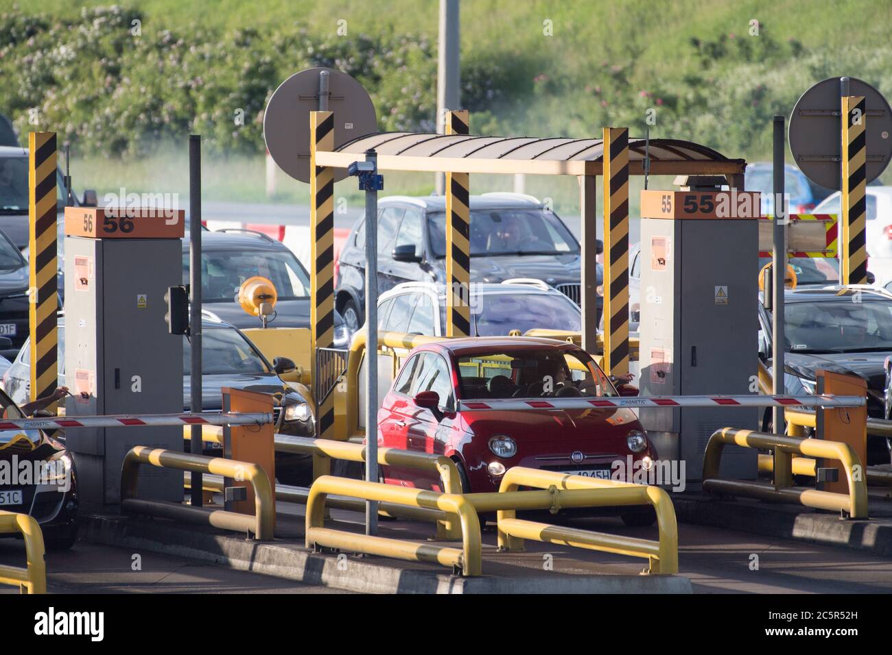Transport Autoroute Embouteillage Voitures Route Banque d'image et ...