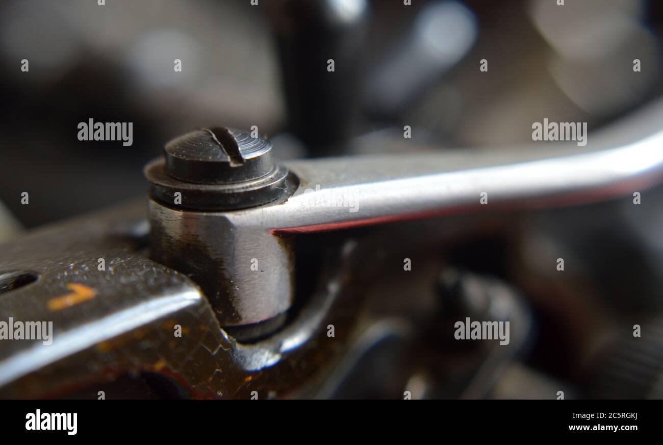 Ancienne machine à écrire détail, dactylographie sur machine à écrire ...