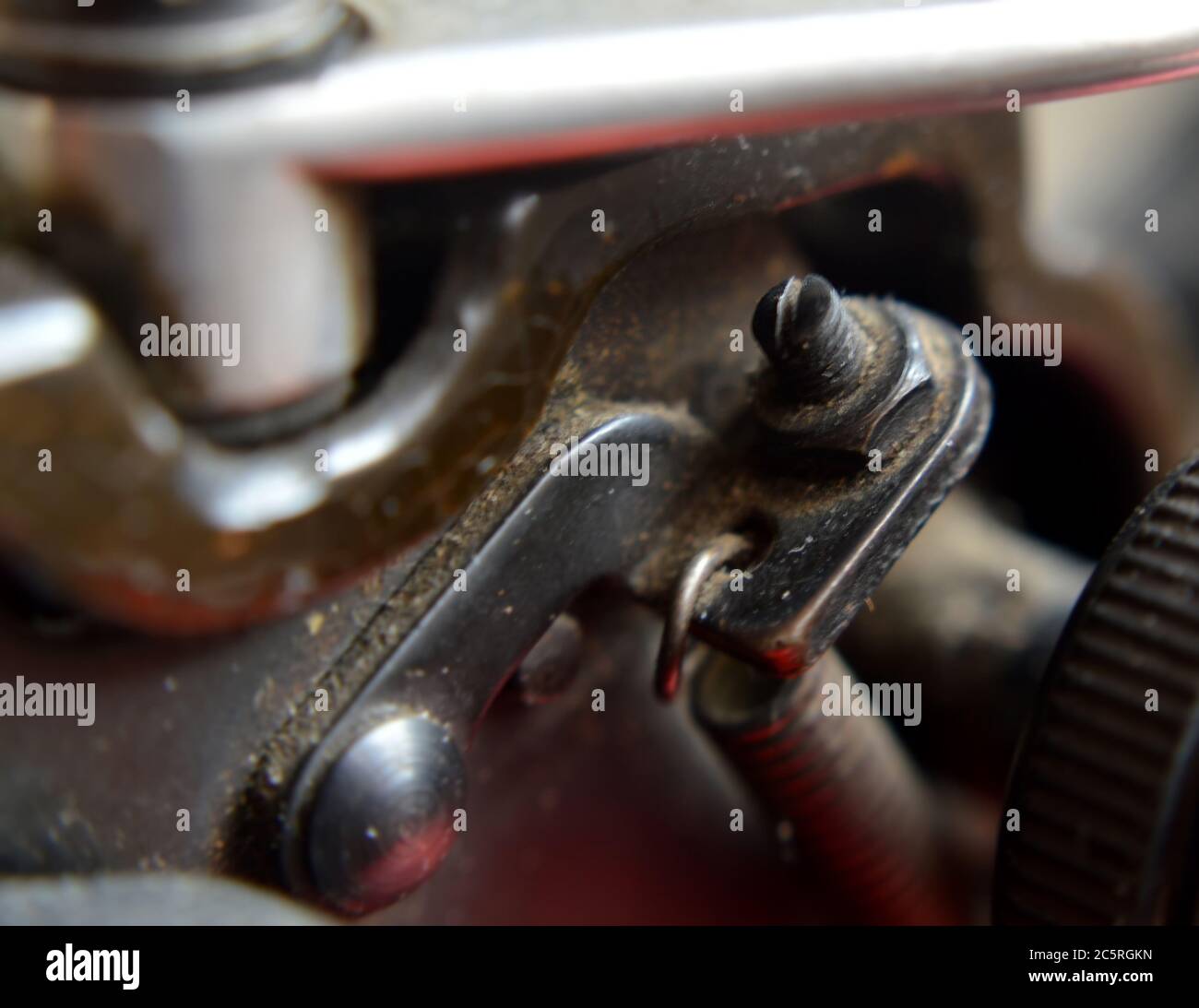 Ancienne machine à écrire détail, dactylographie sur machine à écrire ...