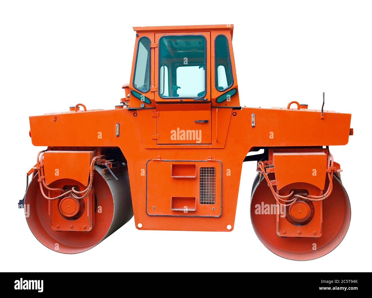 Rouleau compacteur Banque d'images détourées - Alamy