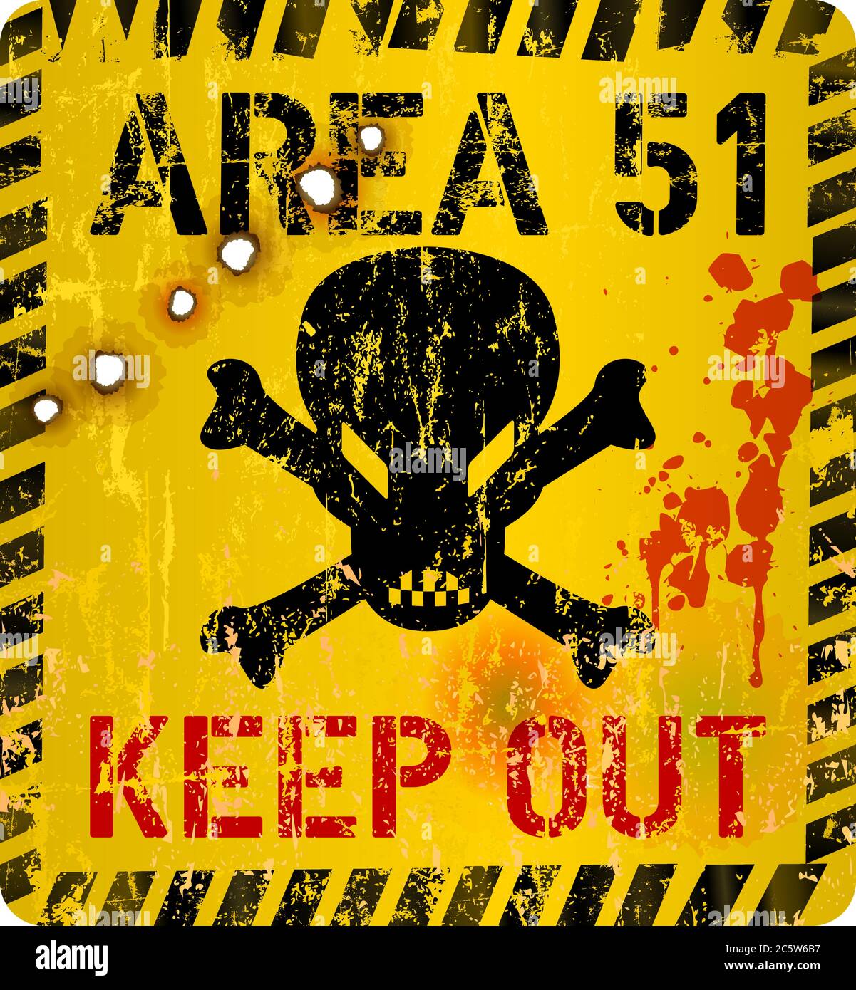 Bordure de la zone 51 Banque d'images vectorielles - Alamy