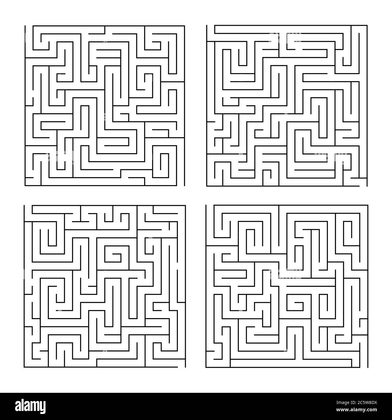 Set de jeu labyrinthe labyrinthe pour enfants. Collection de casse ...