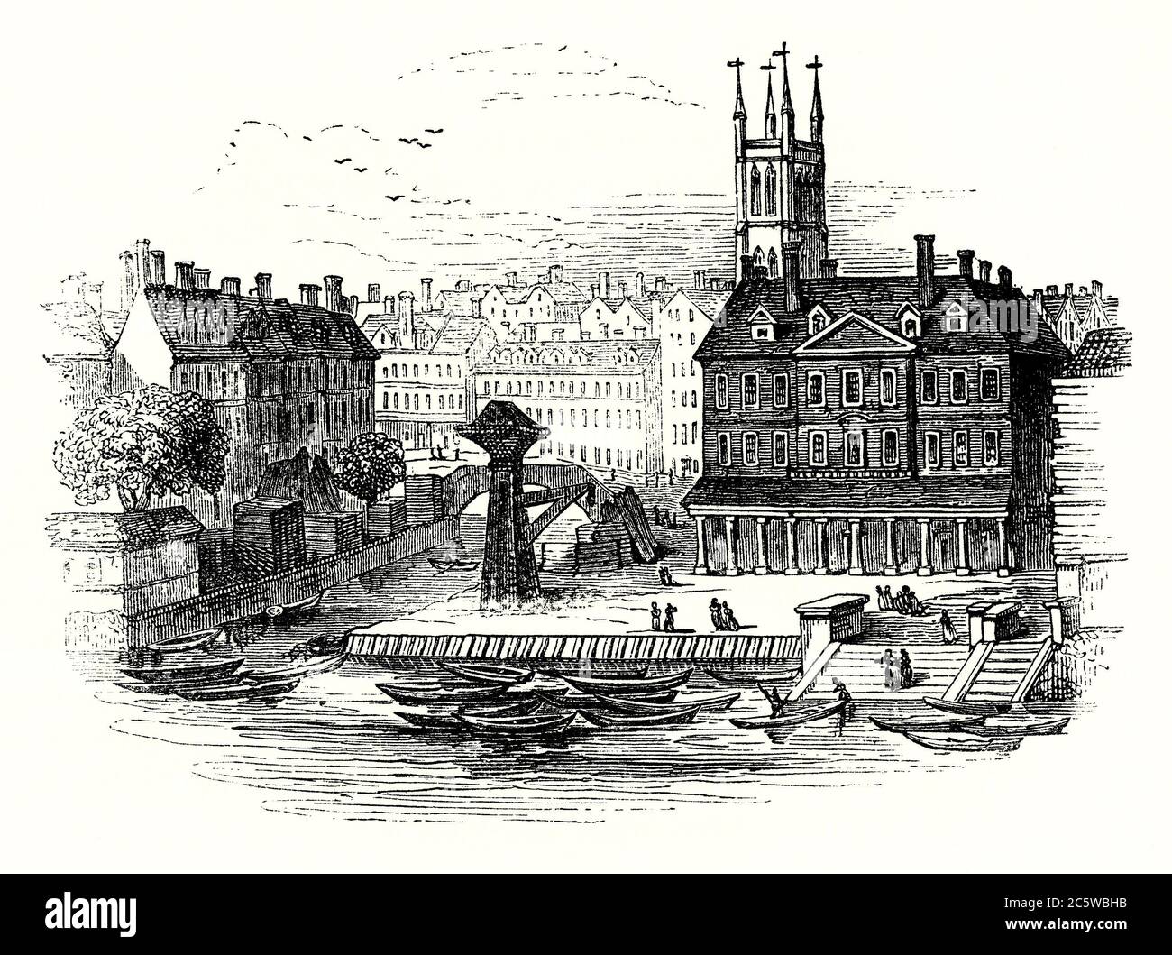 Port londres 1750 Banque de photographies et d’images à haute ...