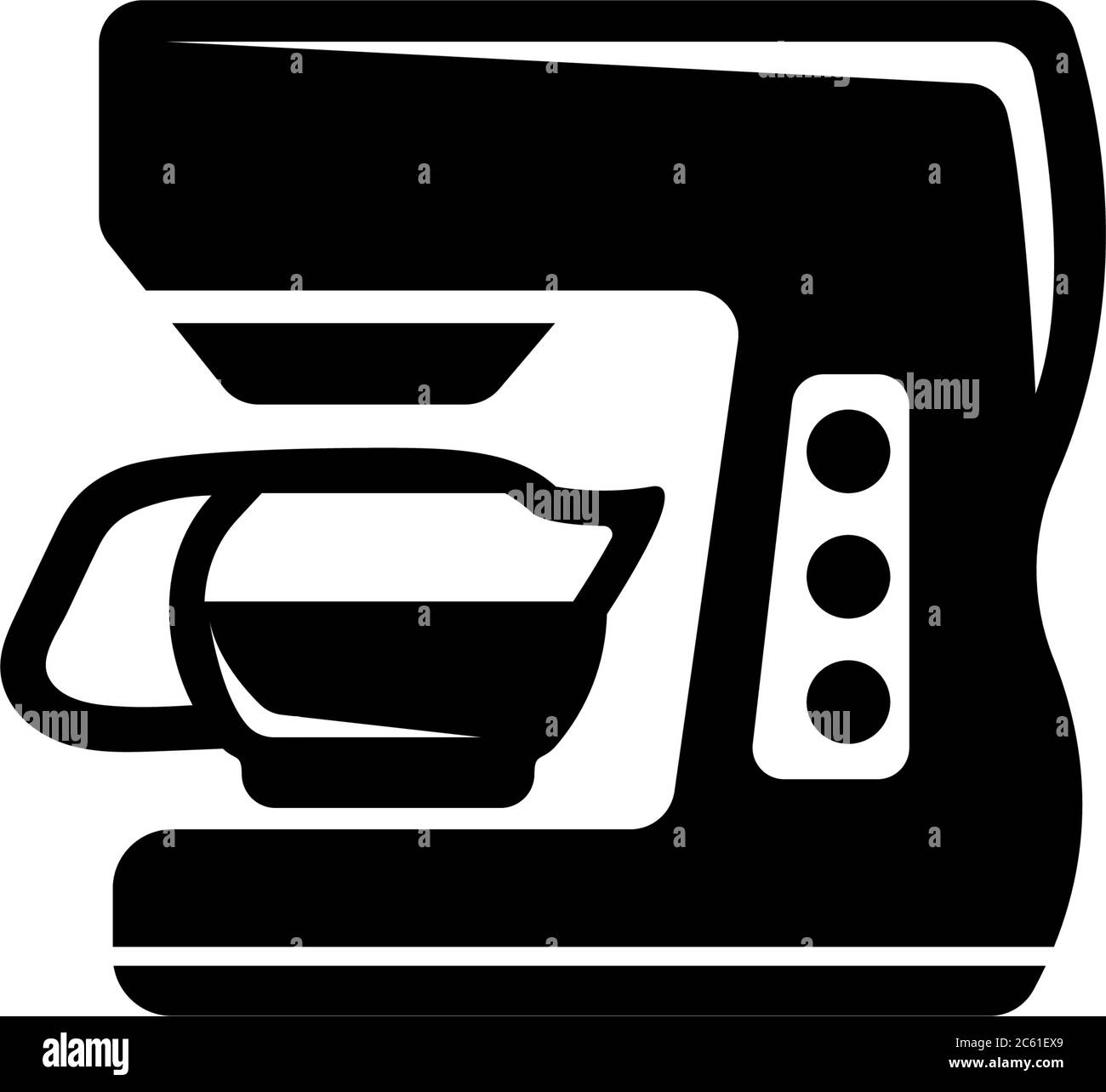 Machine à café, machine à espresso. Illustration de l'icône vecteur ...