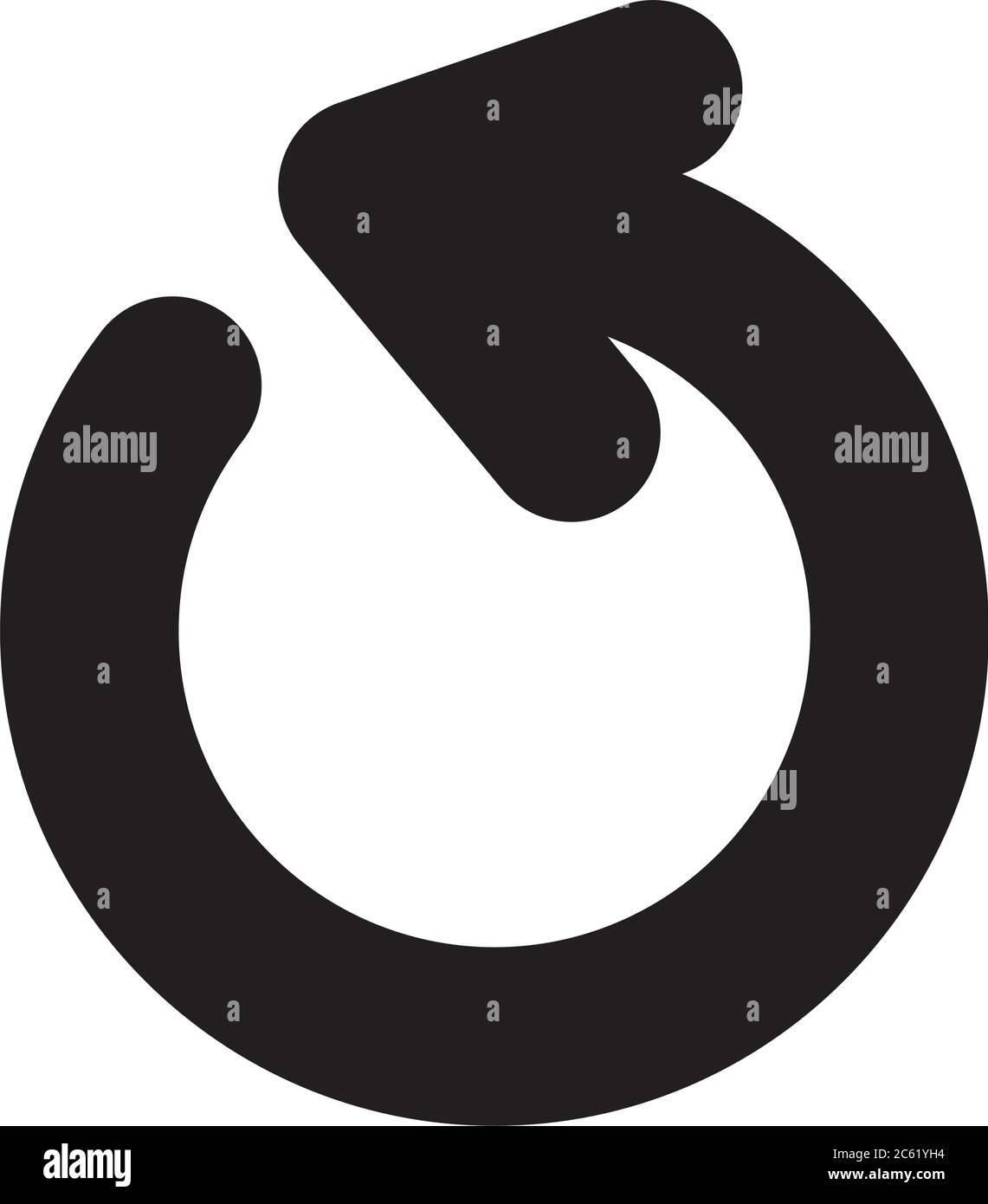 icône de flèche de retour sur fond blanc, style de silhouette ...