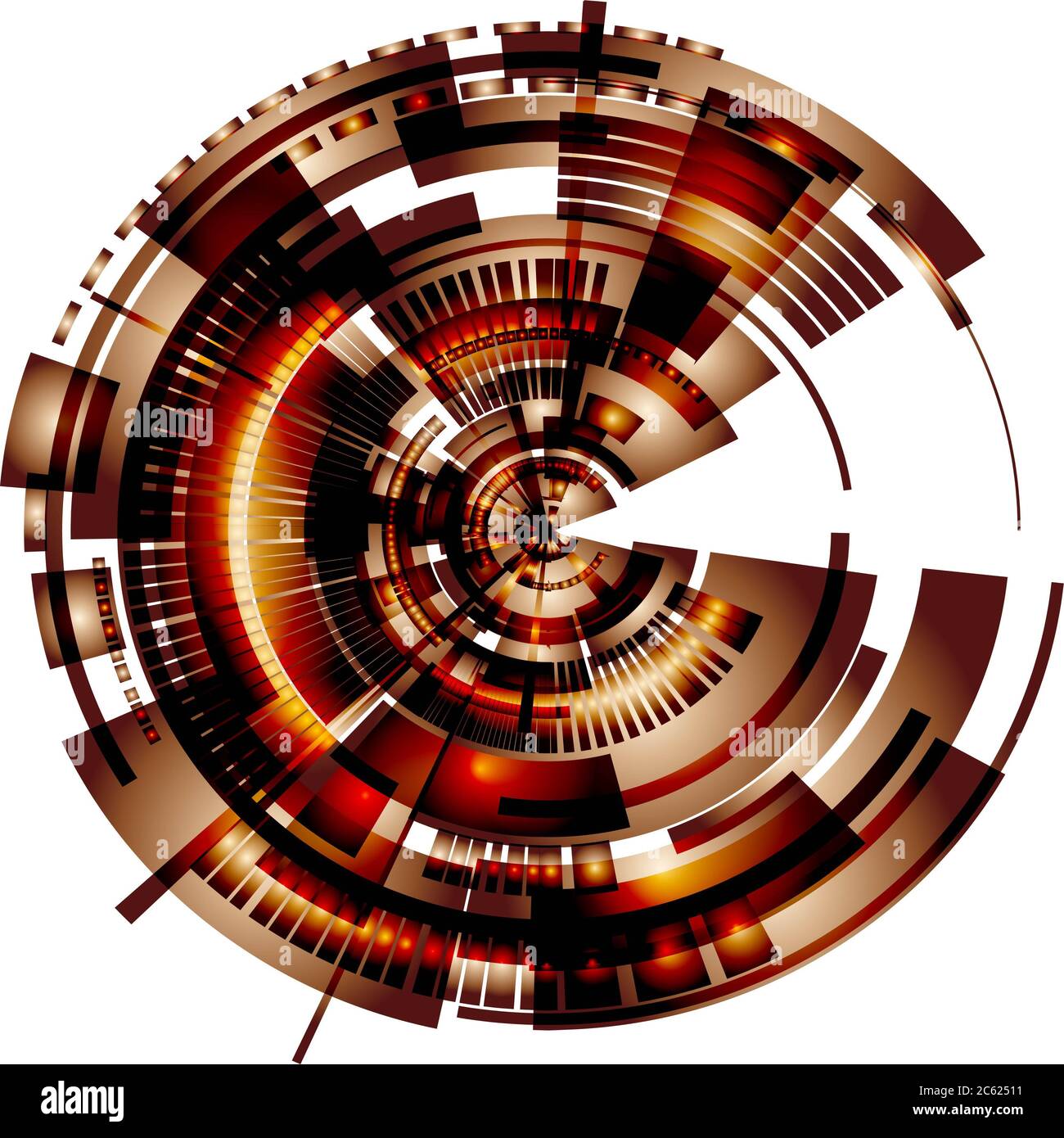 Logo de technologie de cercle moderne Banque de photographies et d ...