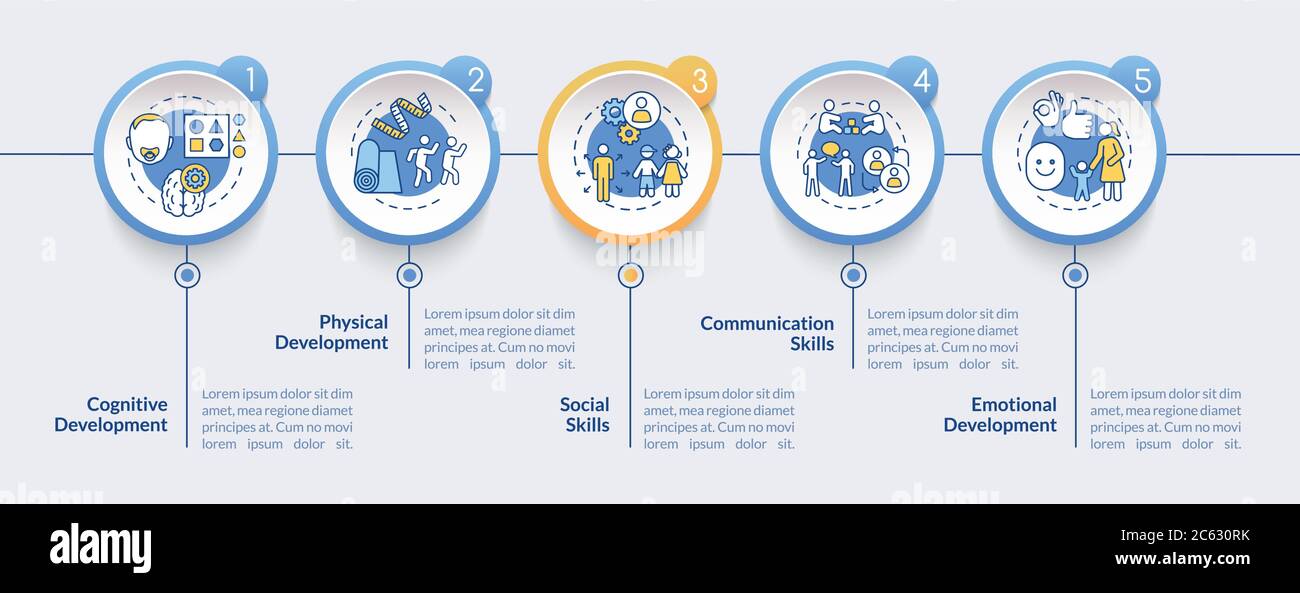 Modèle d'infographie vectoriel des tâches d'éducation préscolaire Image ...