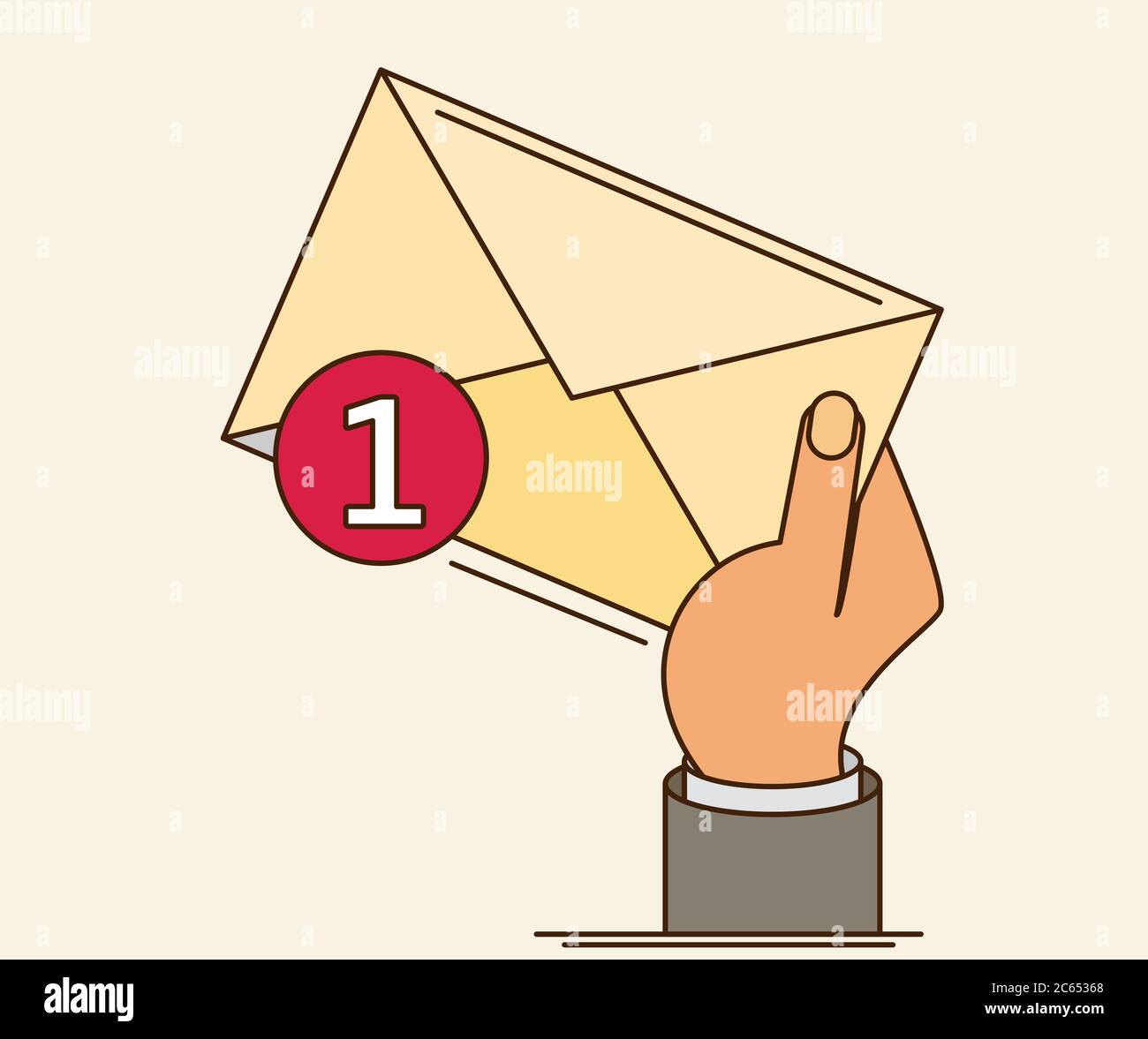 Distribution du courrier Banque d'images vectorielles - Alamy