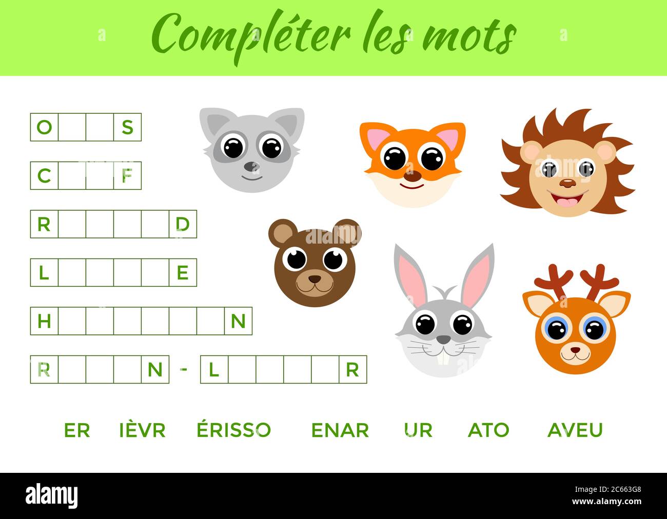 Animaux alphabet francais Banque de photographies et d’images à haute ...