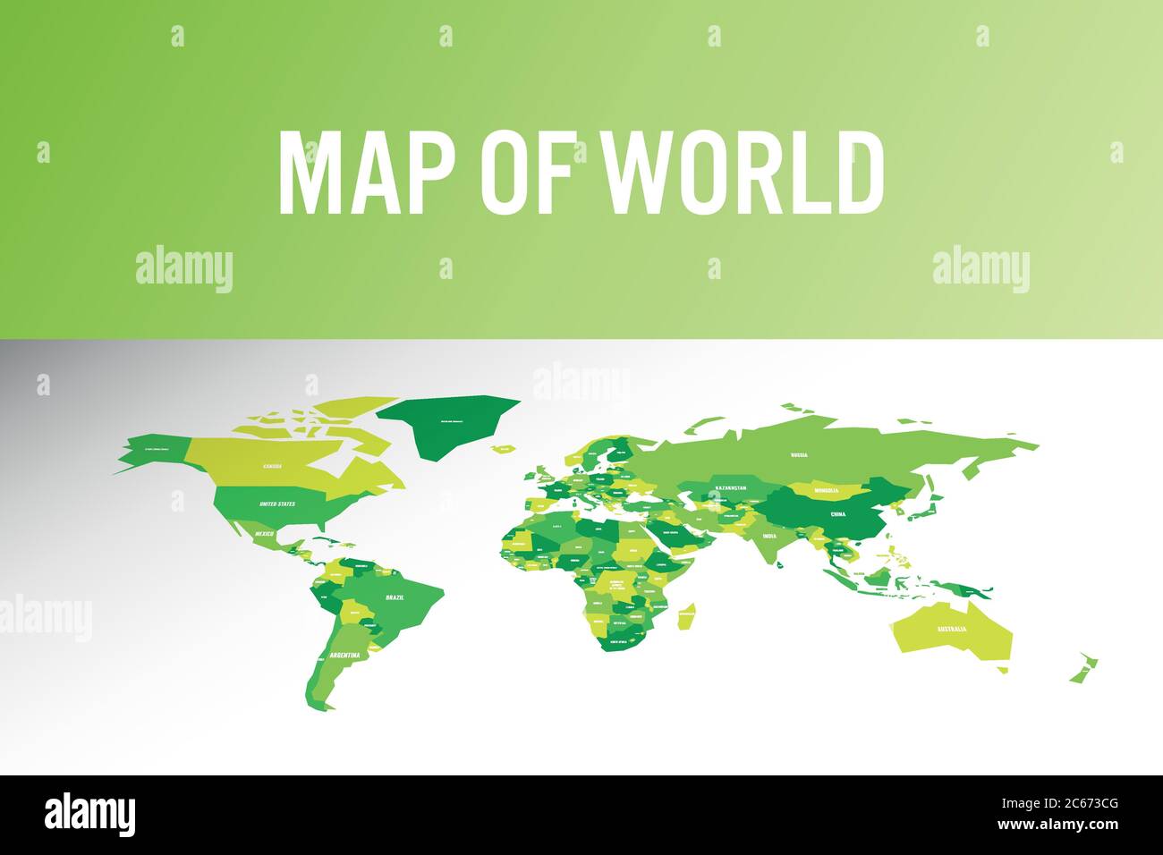 Carte du monde dans un design moderne. Illustration vectorielle Image ...