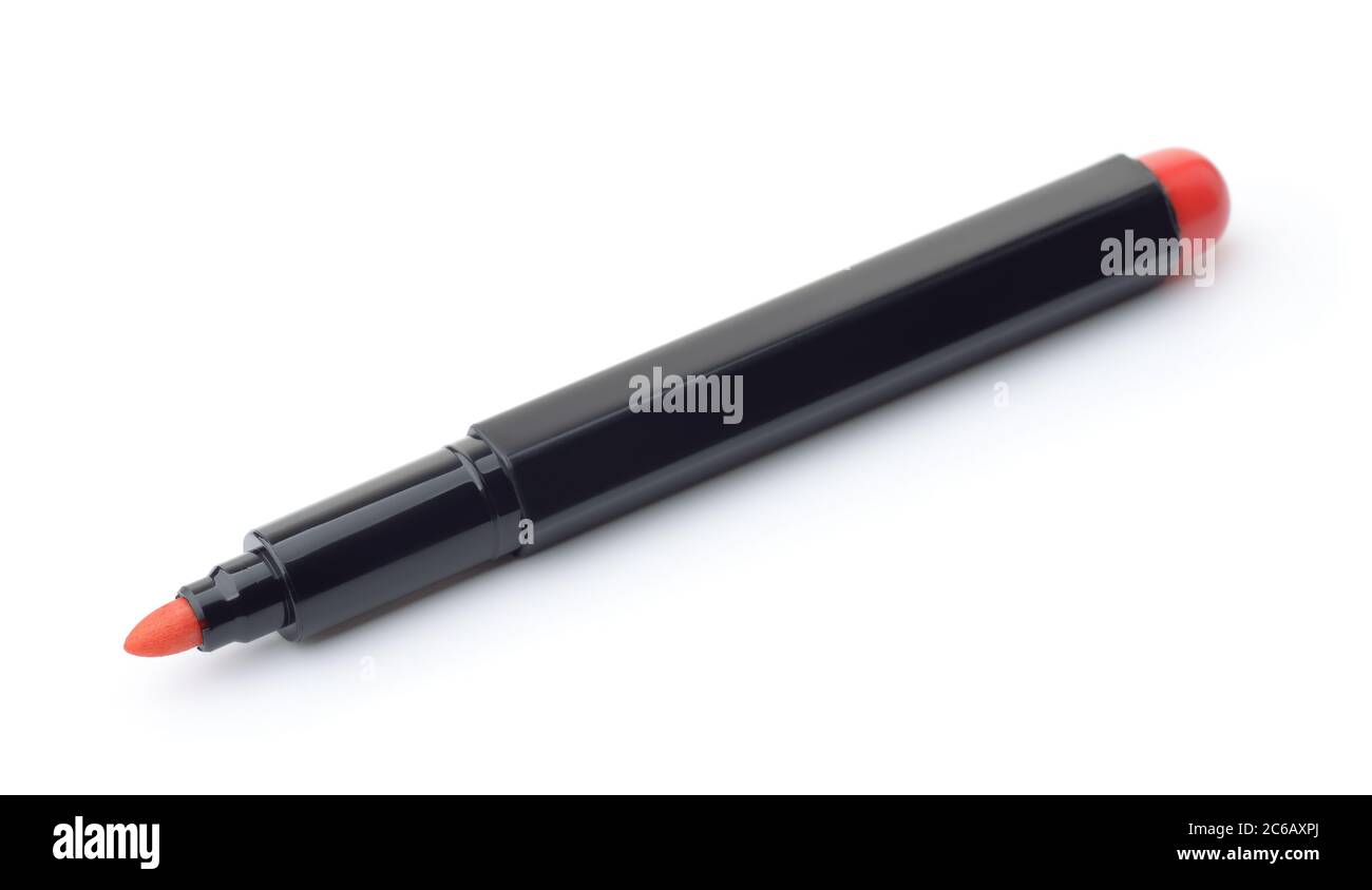 Stylo et encre rouge et noire Banque de photographies et d’images à ...