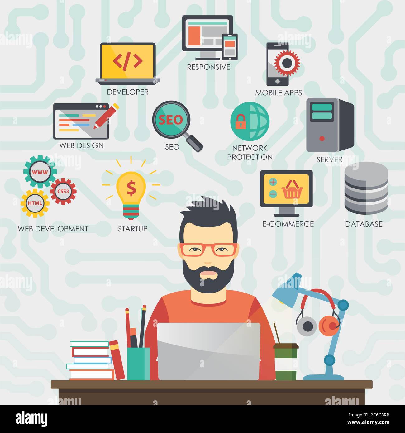 Programmation informatique Banque d'images vectorielles - Page 2 - Alamy