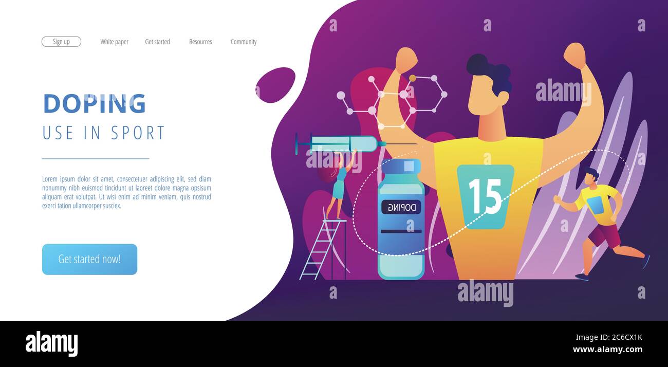 Test de dopage Banque d'images vectorielles - Alamy