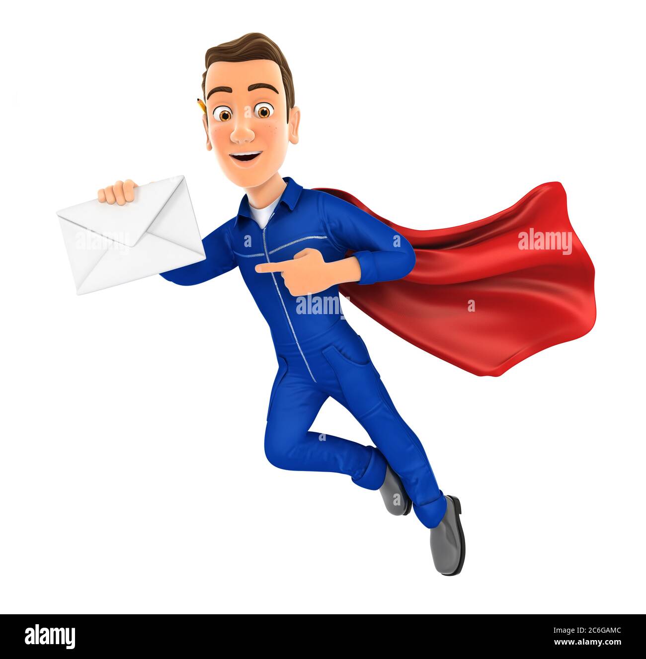 Cartoon message envelope email communication Banque de photographies et ...