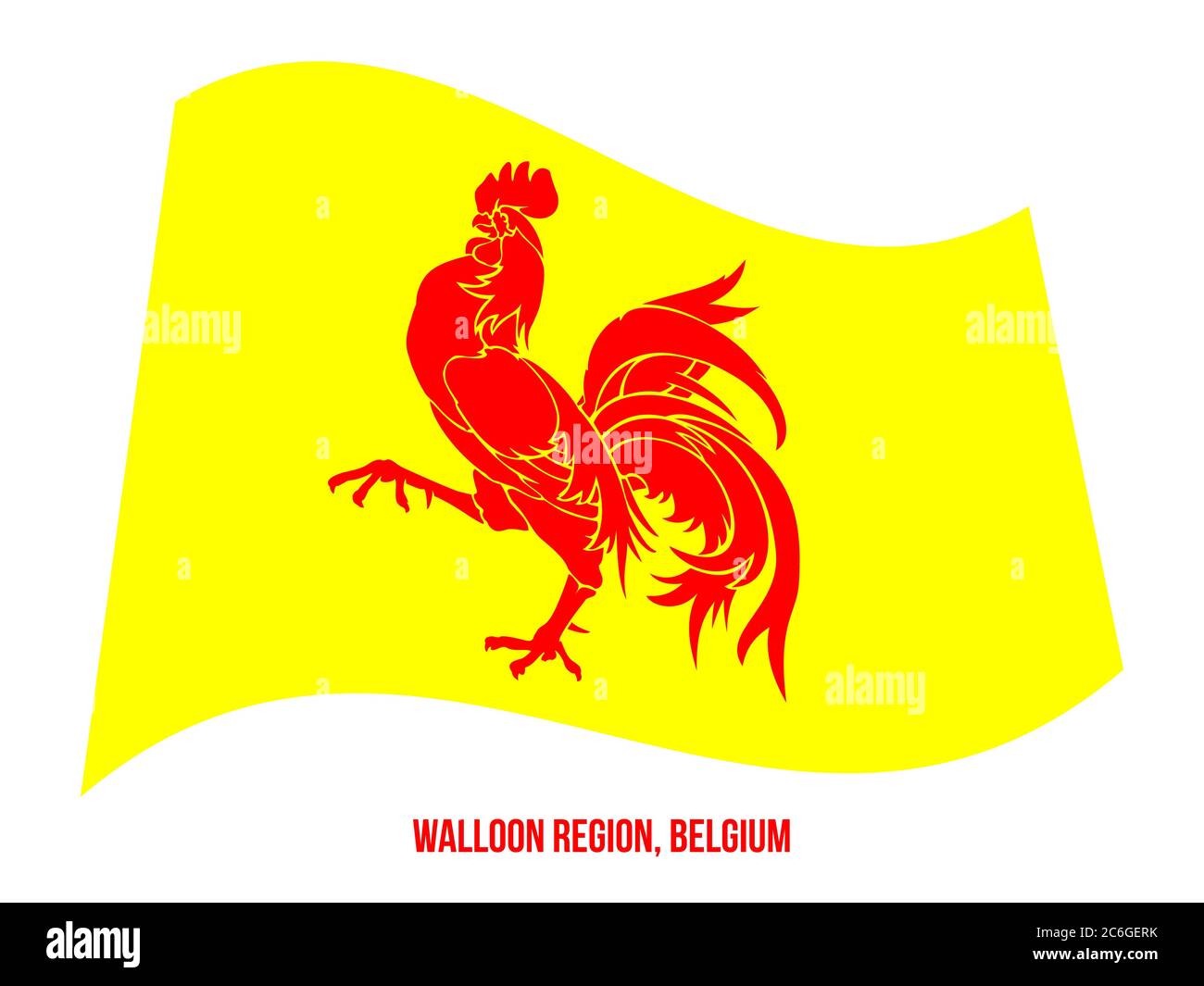 Drapeau de la wallonie Banque d'images vectorielles - Alamy