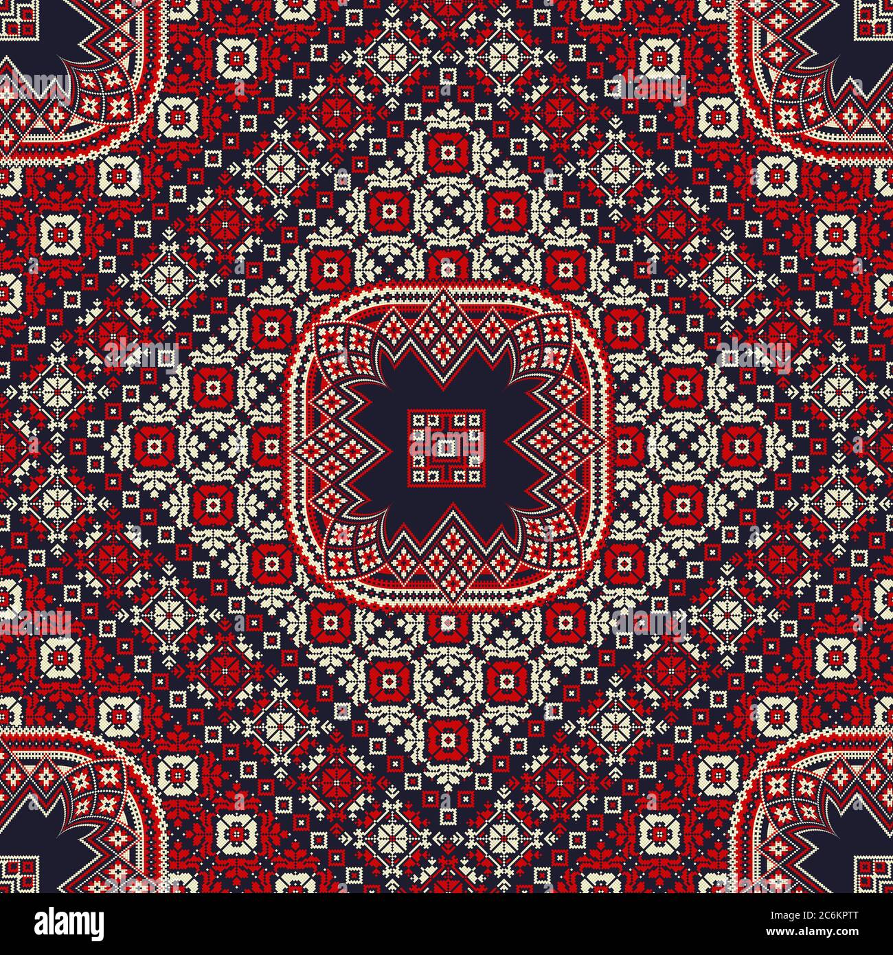 Motif De Point De Croix Roumain Banque d'image et photos - Alamy
