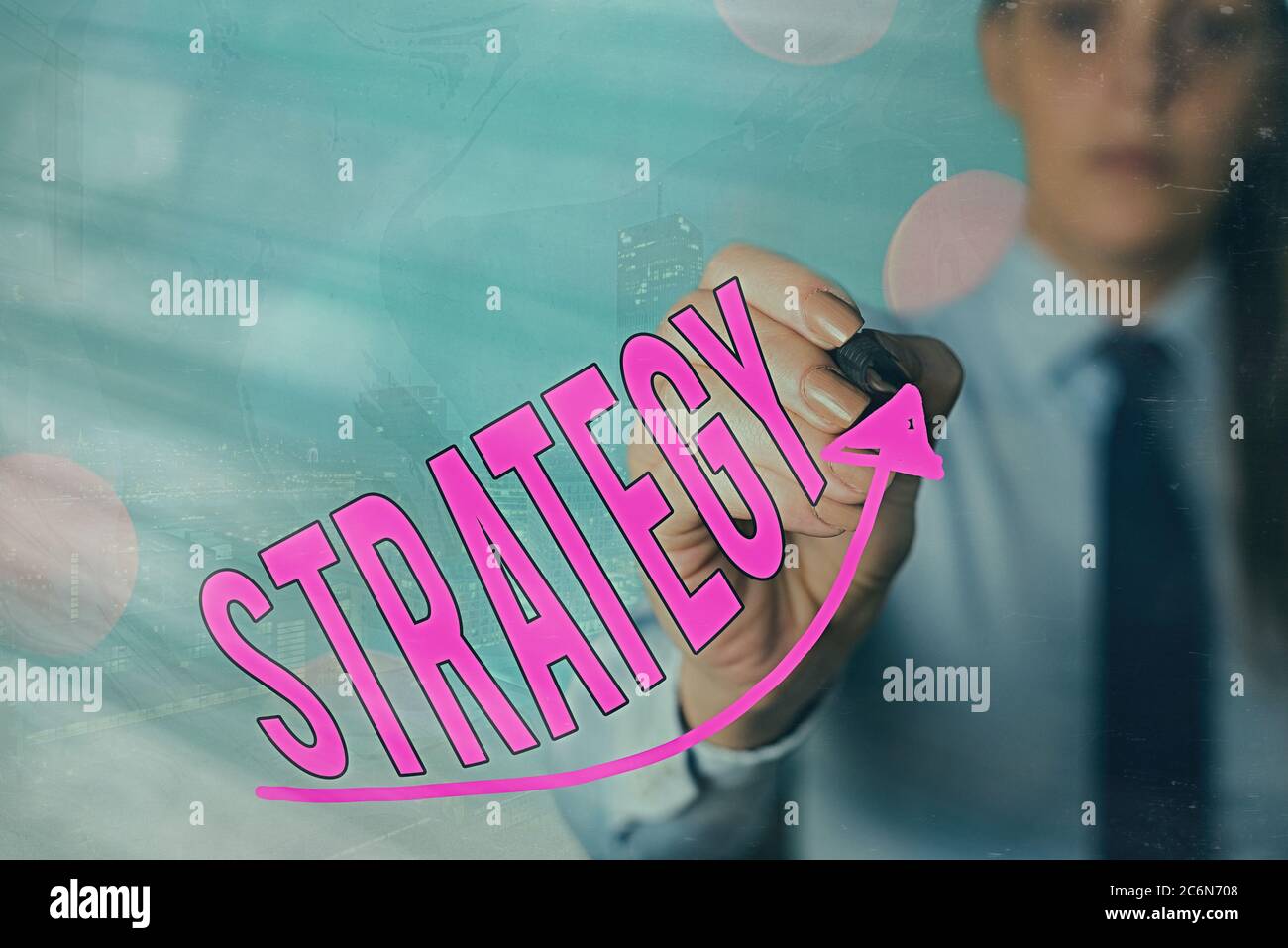 Stratégie d'écriture de texte. Plan d'action conceptuel ou stratégie de ...