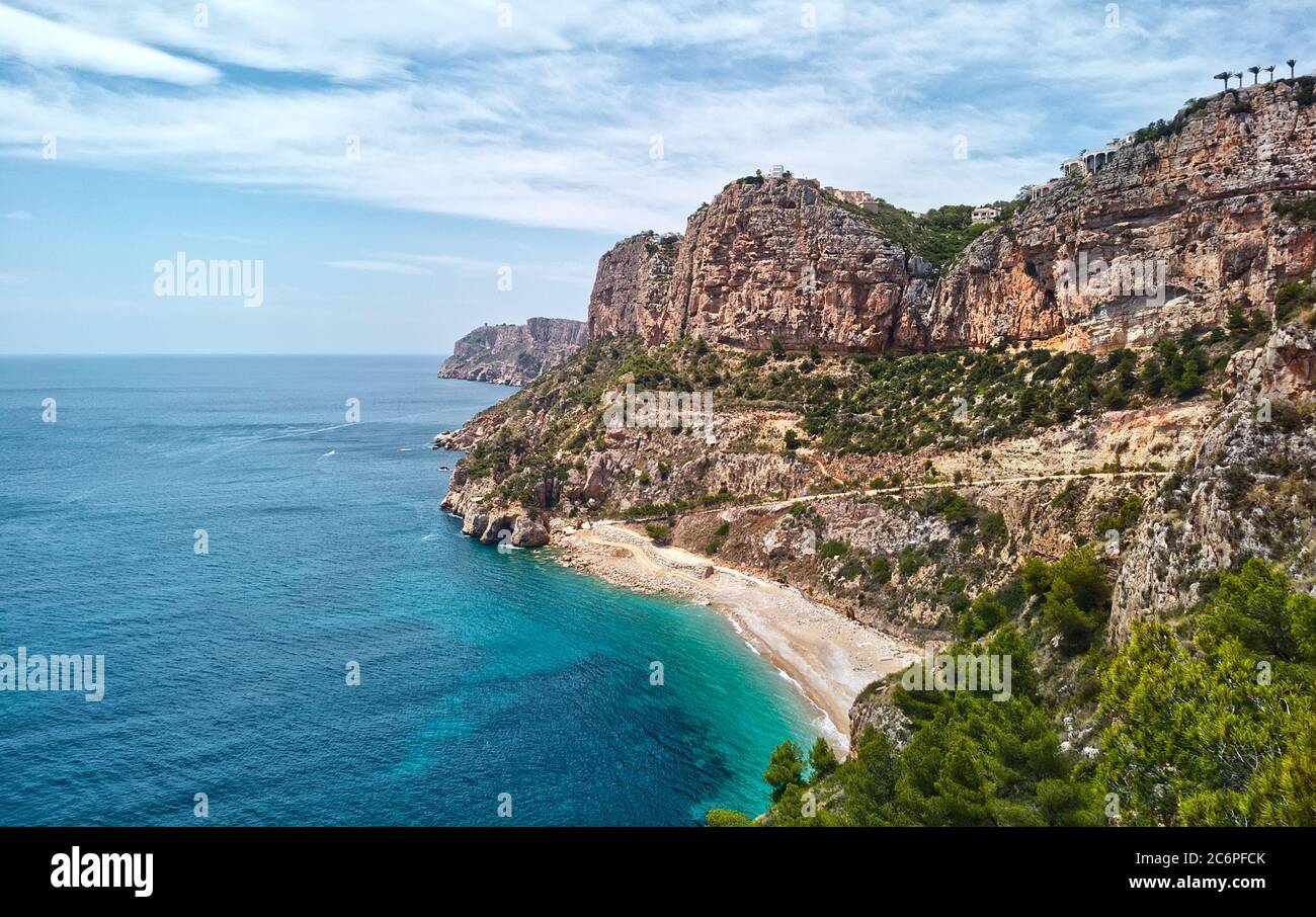 Cala moraig photo panoramique Banque de photographies et d’images à ...
