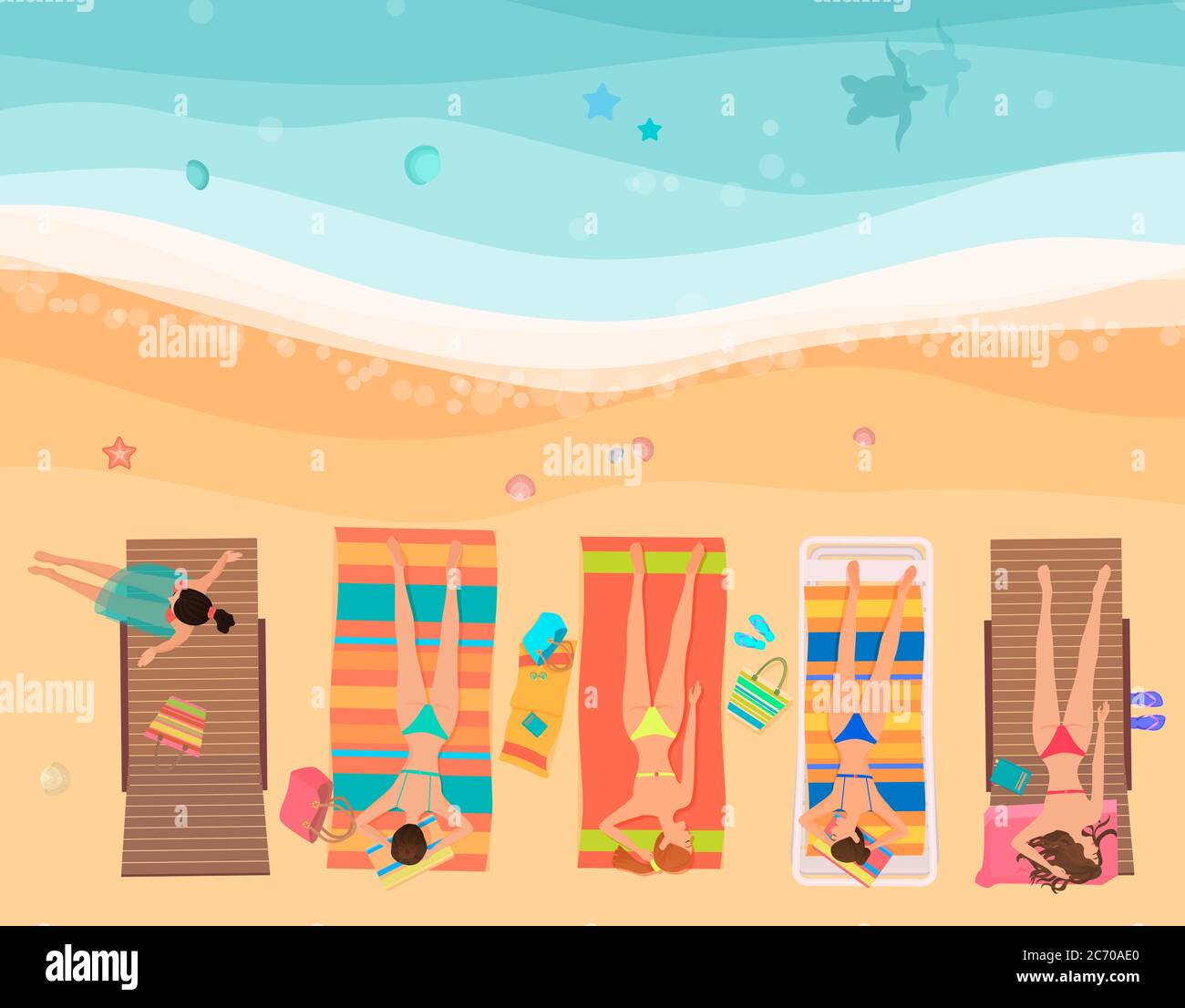 Bronzer vacances Banque d'images vectorielles - Alamy