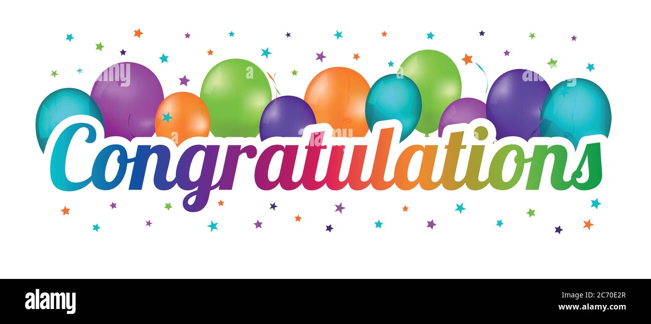 Congratulations banner Banque de photographies et d’images à haute ...