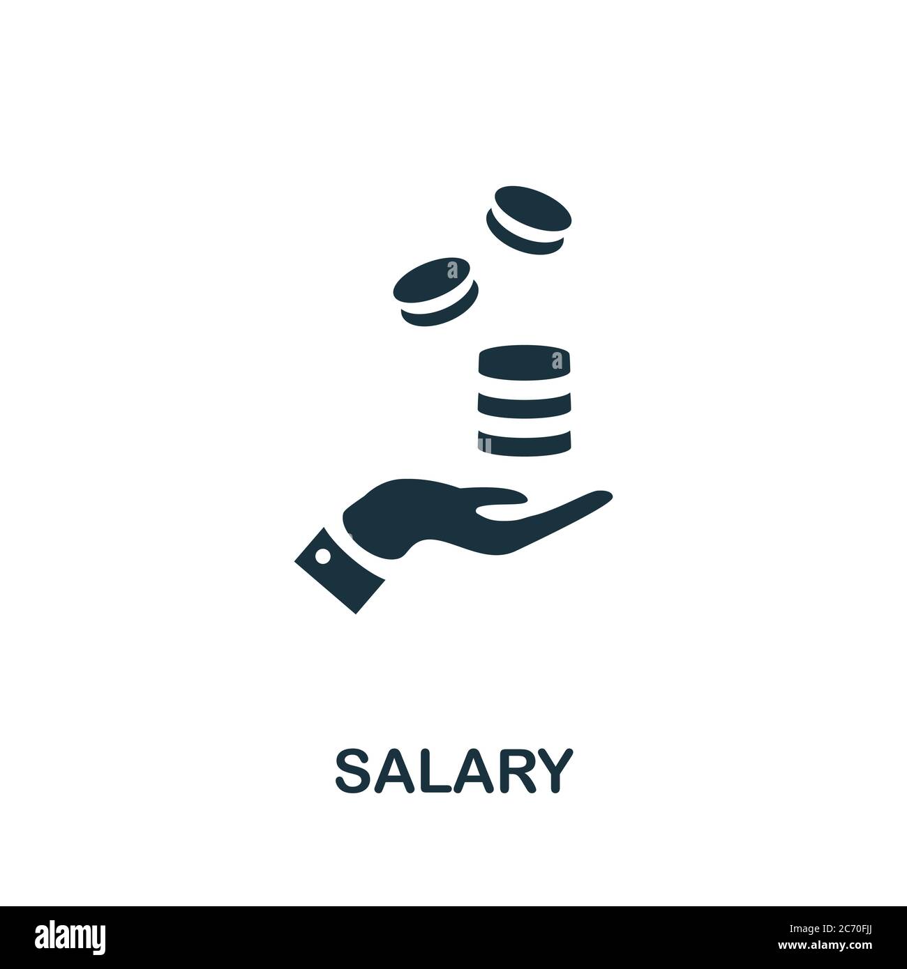 Icône salaire. Élément simple de la collection de gestion d'entreprise ...