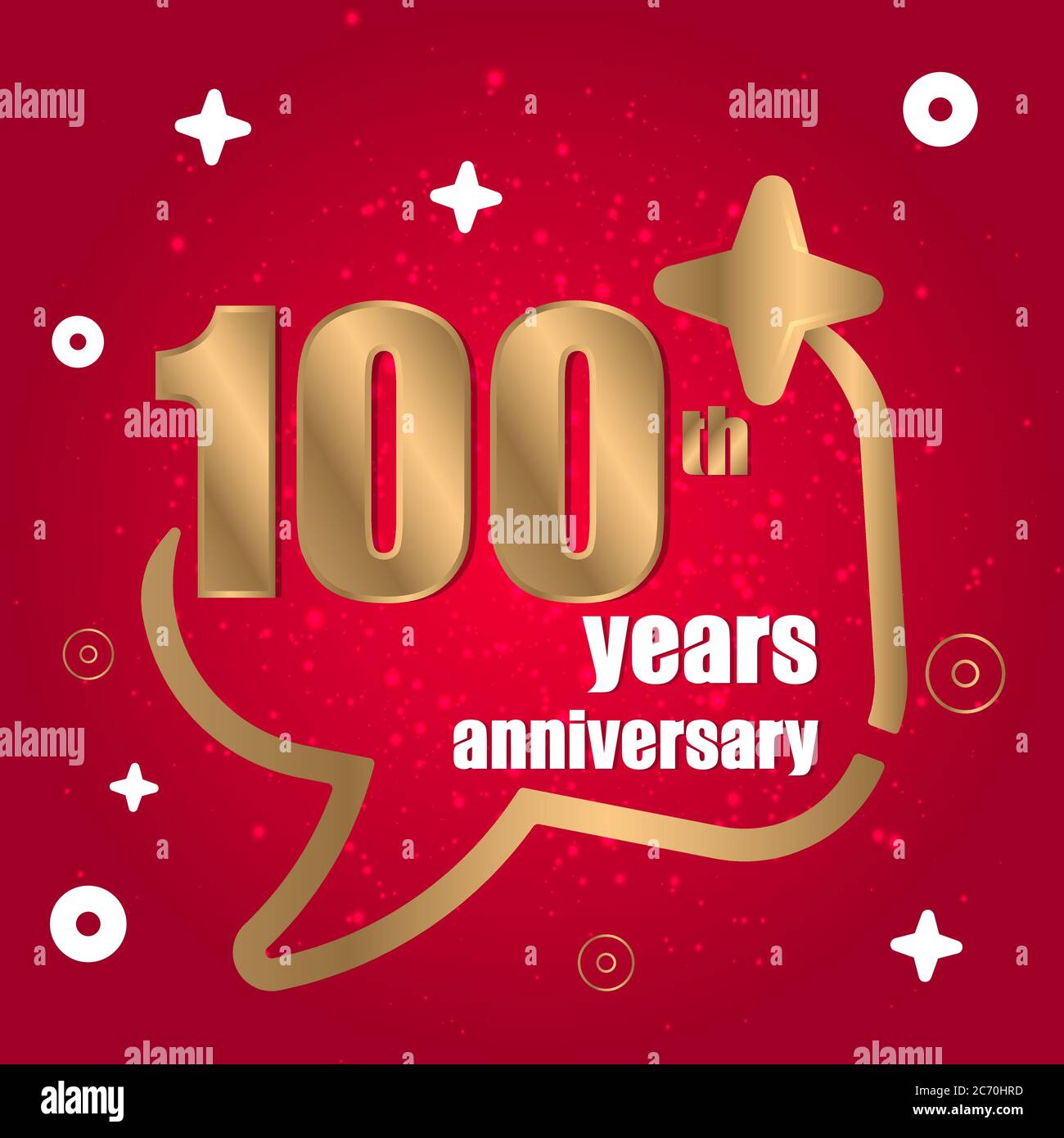 Anniversaire de 100 ans Banque d'images vectorielles - Alamy