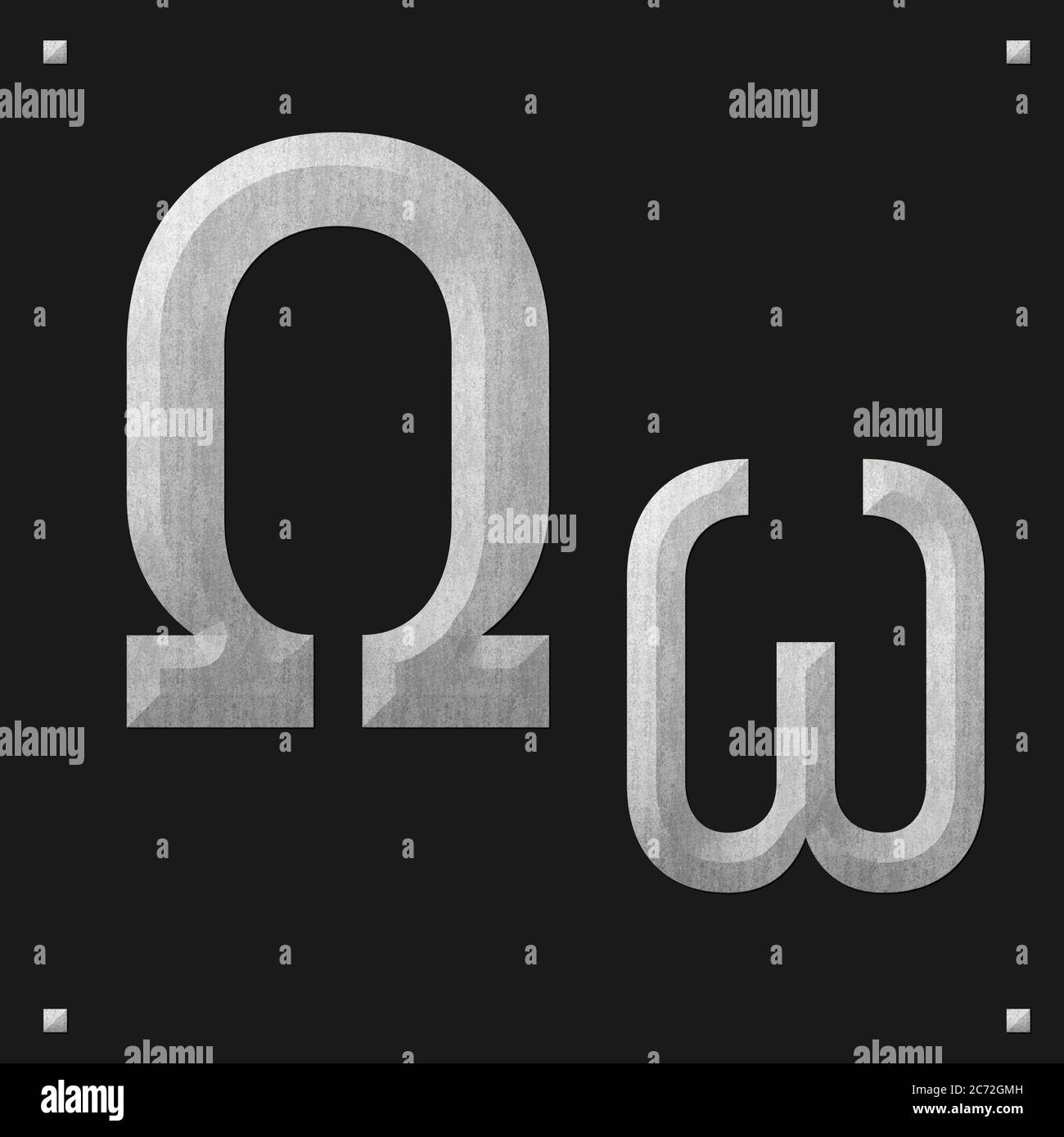 L'alphabet grec de l'éducation de texture de pierre, Omega Photo Stock ...