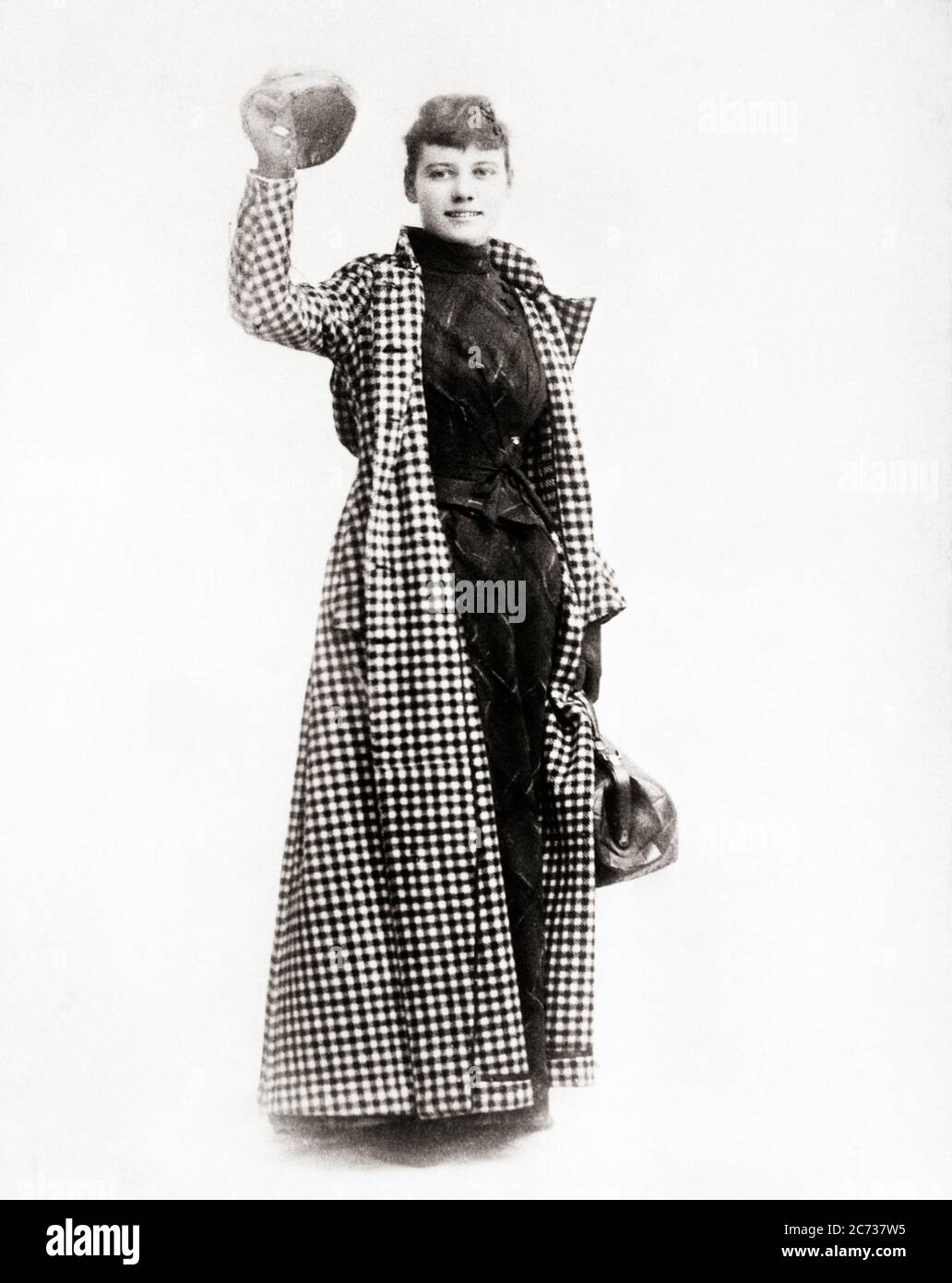 1880 1890 NELLIE BLY / ELIZABETH JANE COCHRAN REGARDANT LA CAMÉRA ...