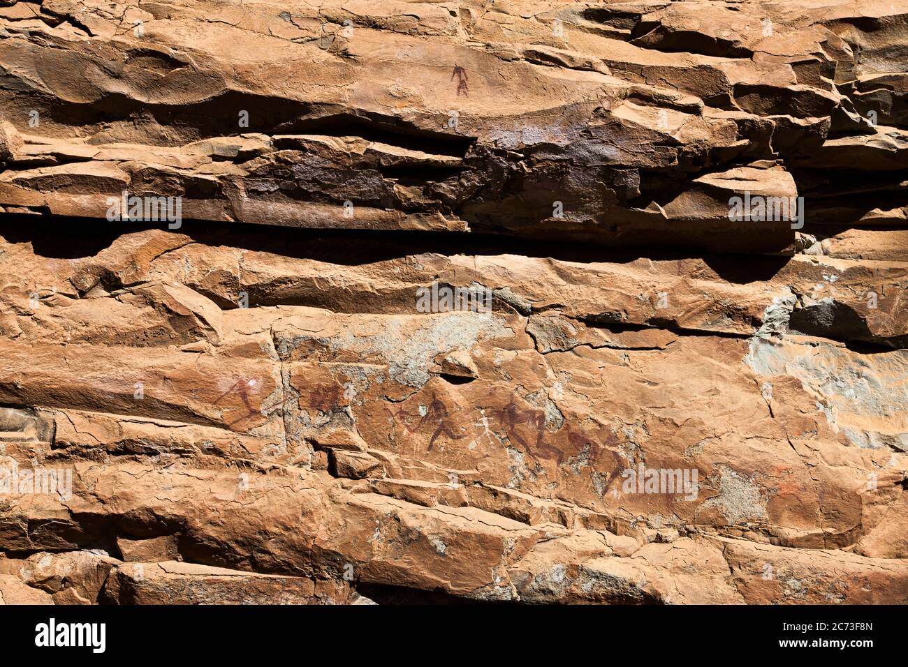 Drakensberg, site de peinture de roche « Eland cave », art rupestre ...