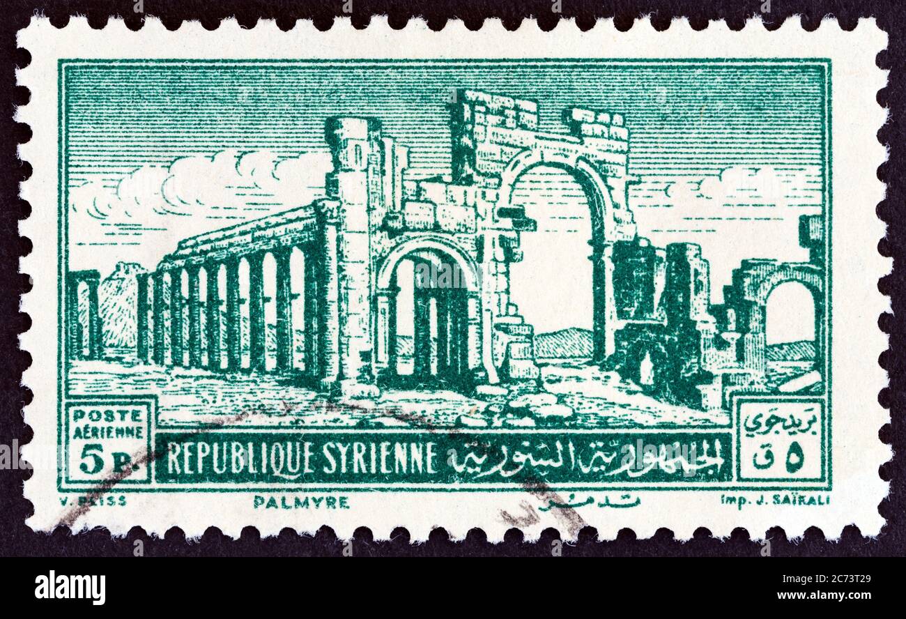 Syrian postage stamp Banque de photographies et d’images à haute ...