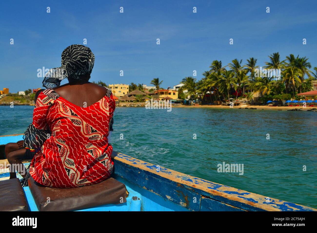 Belle plage sur l'île de Ngor, Sénégal Photo Stock - Alamy