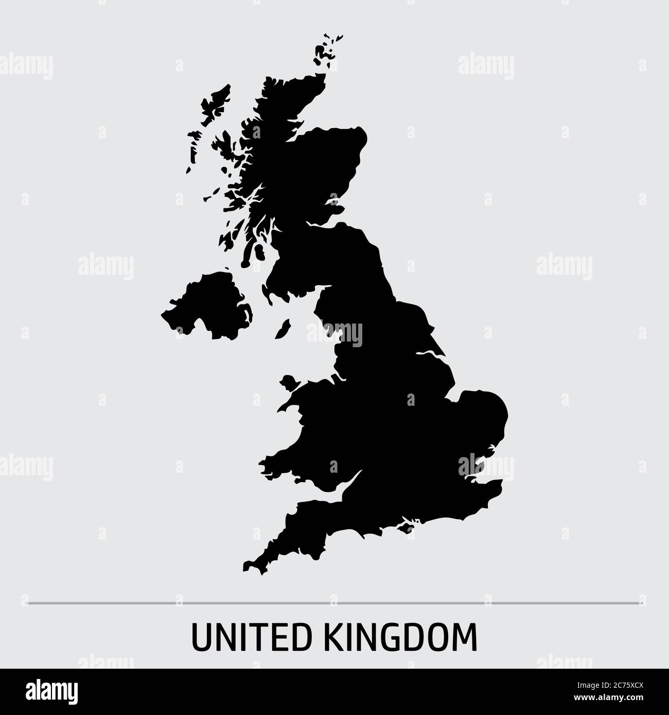 United kingdom map Banque de photographies et d’images à haute ...