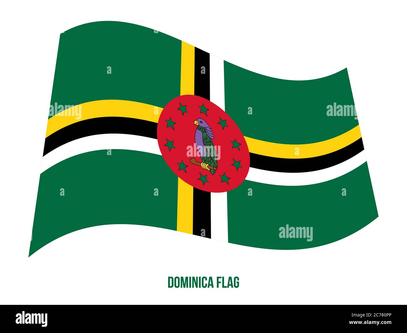Drapeau dominique Banque d'images vectorielles - Alamy