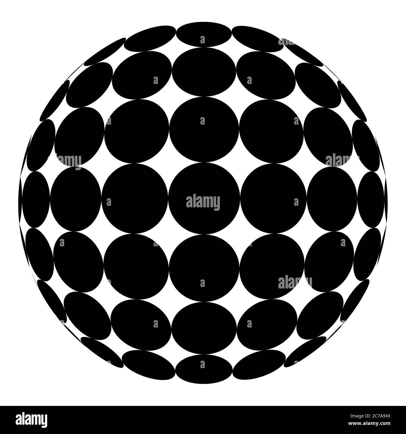 Op art sphere Banque d'images détourées - Alamy
